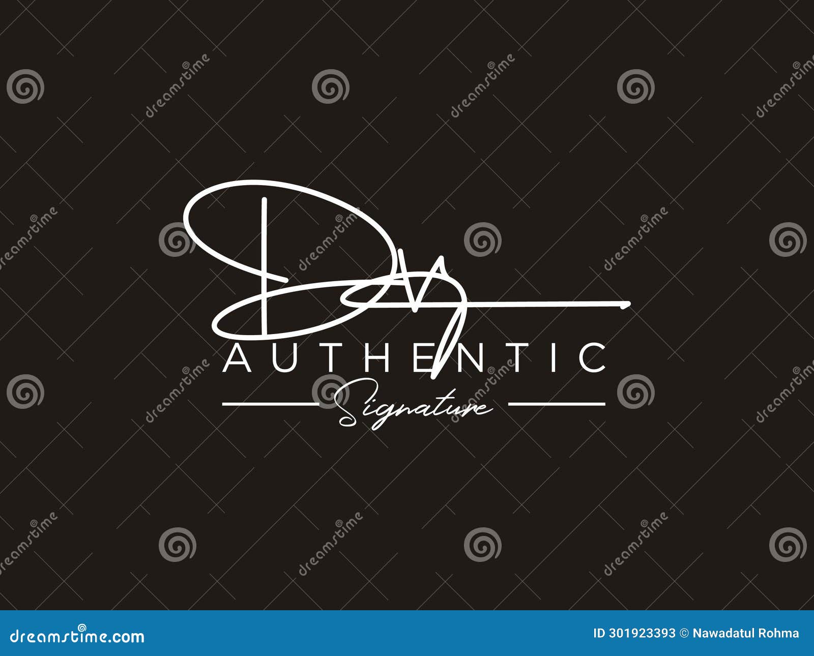 Letter DV Signature Logo Template Vector Stock Vector - Illustration of ...
