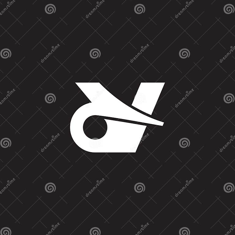 Letter Dv Simple Motion Simple Logo Vector Stock Vector - Illustration ...