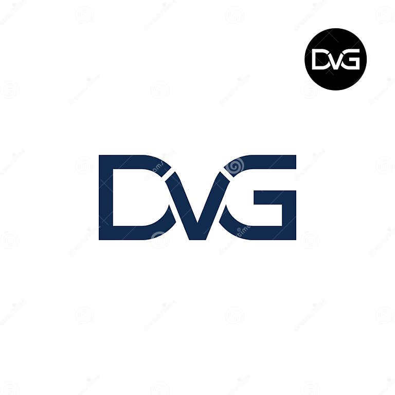 Letter DVG Monogram Logo Design Stock Illustration - Illustration of ...