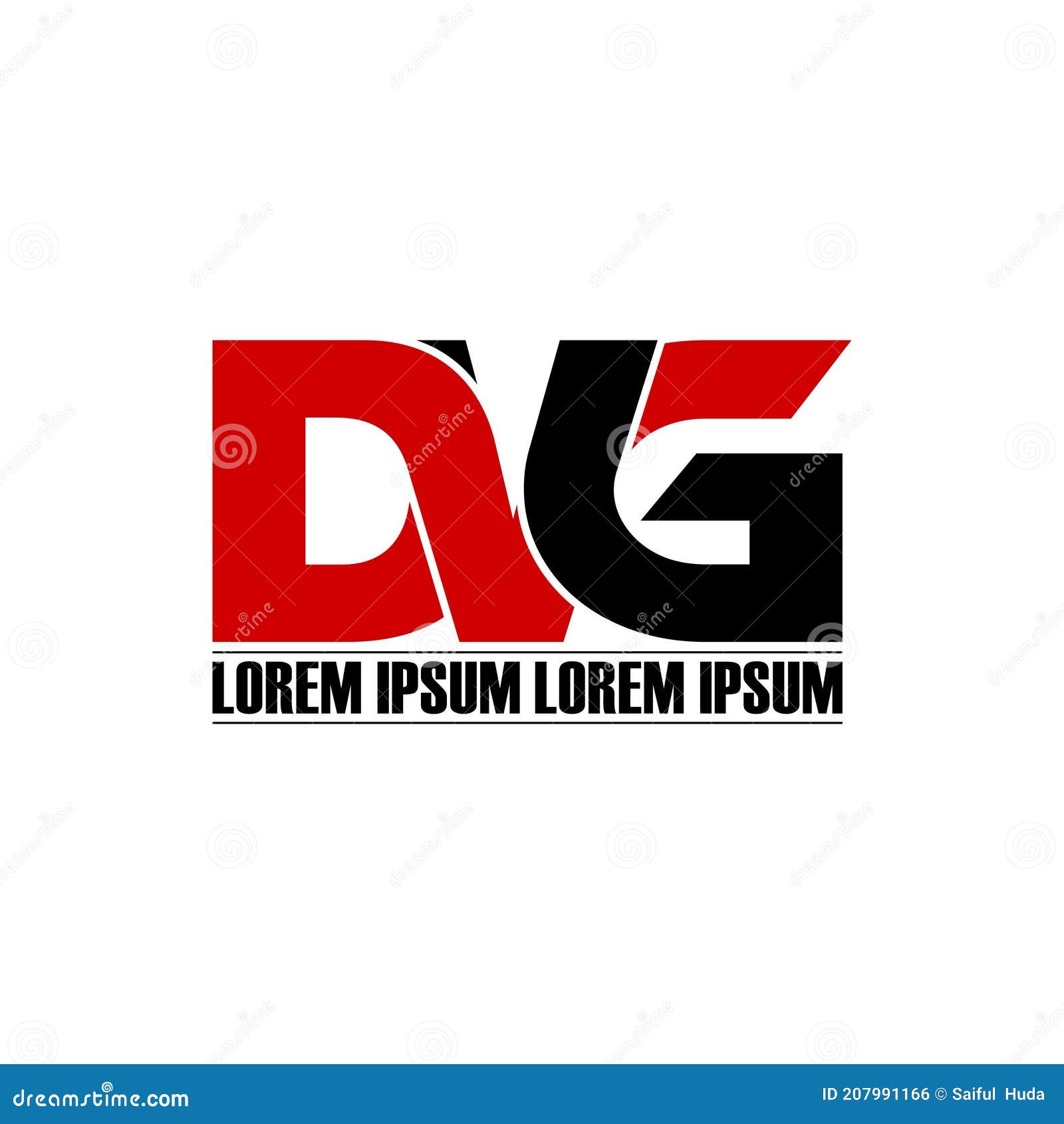 Letter DVG Simple Monogram Logo Icon Design. Stock Vector ...