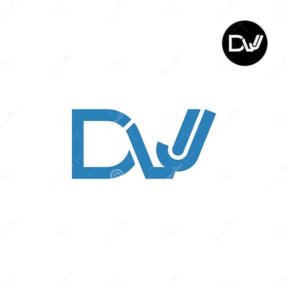 Letter DVJ Monogram Logo Design Stock Illustration - Illustration of logos, alphabet: 291469246