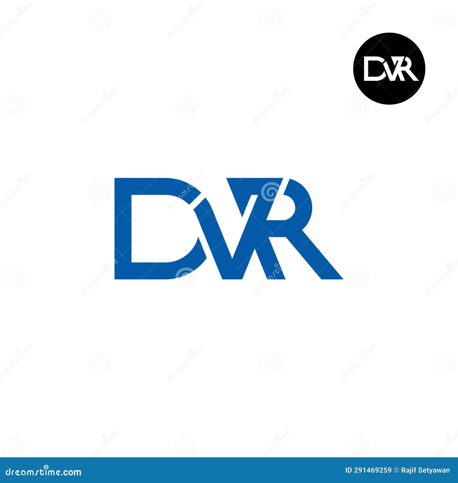 Letter DVR Monogram Logo Design Stock Vector - Illustration of ...