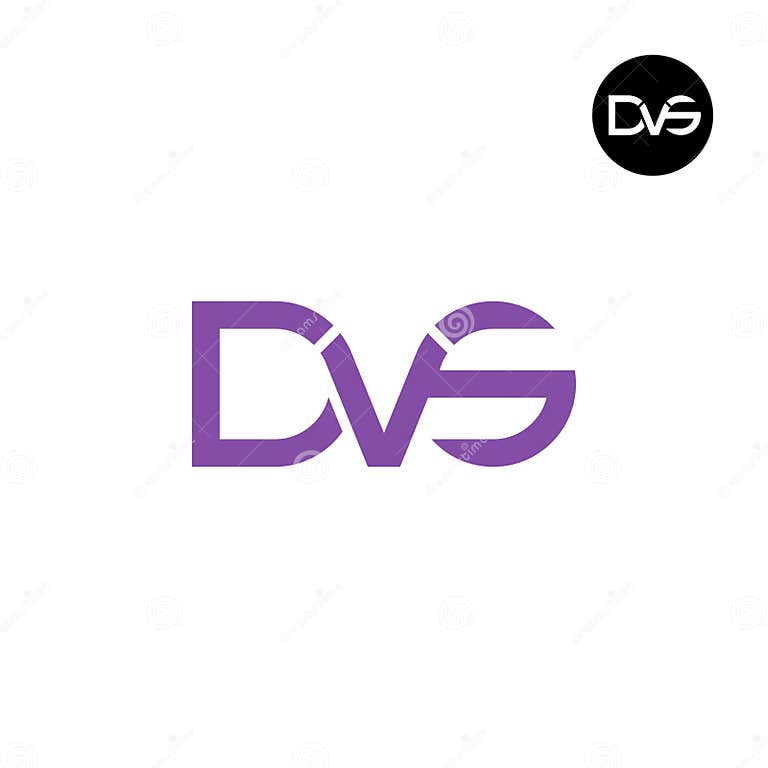 Letter DVS Monogram Logo Design Stock Vector - Illustration of business ...