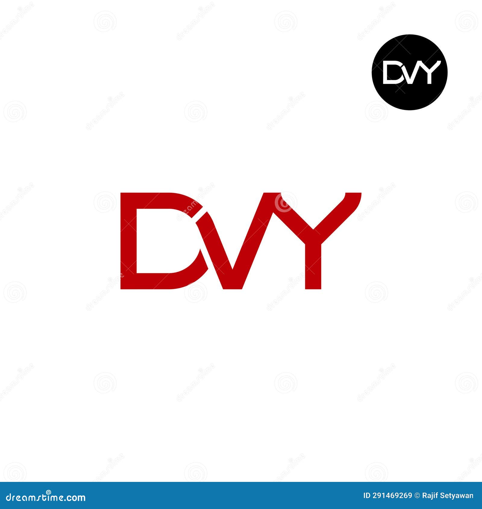 Letter DVY Monogram Logo Design Stock Illustration - Illustration of ...