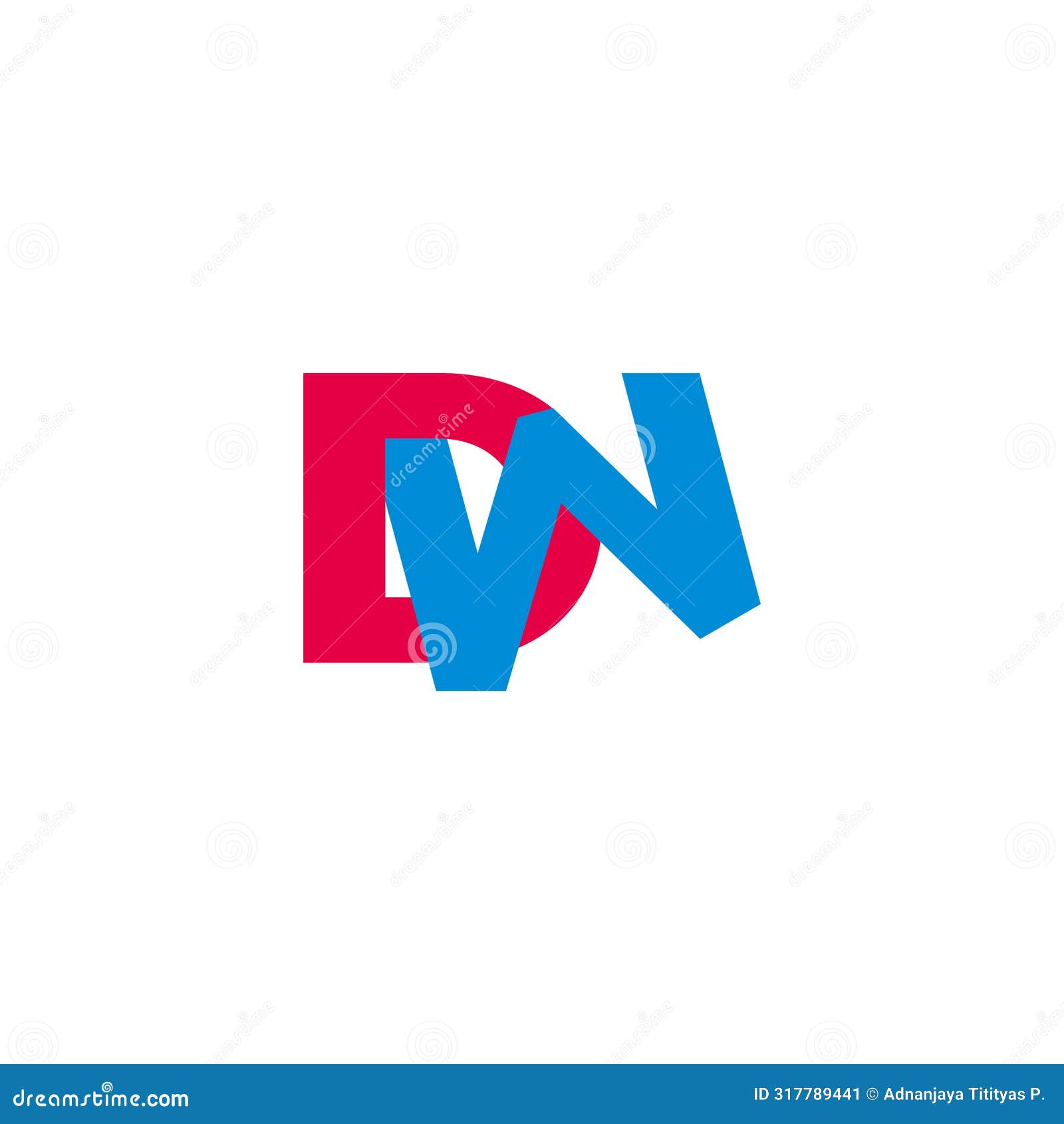 Letter Dw Simple Doodle Font Colorful Logo Vector Stock Vector ...