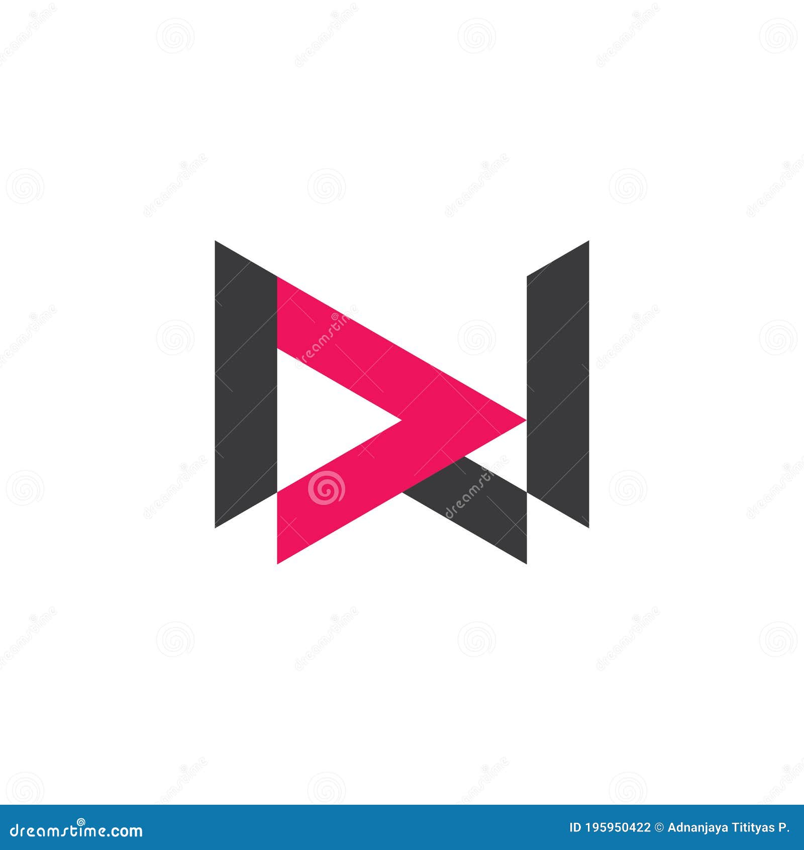 Letter Dw Simple Geometric Line Logo Vector Stock Vector - Illustration ...