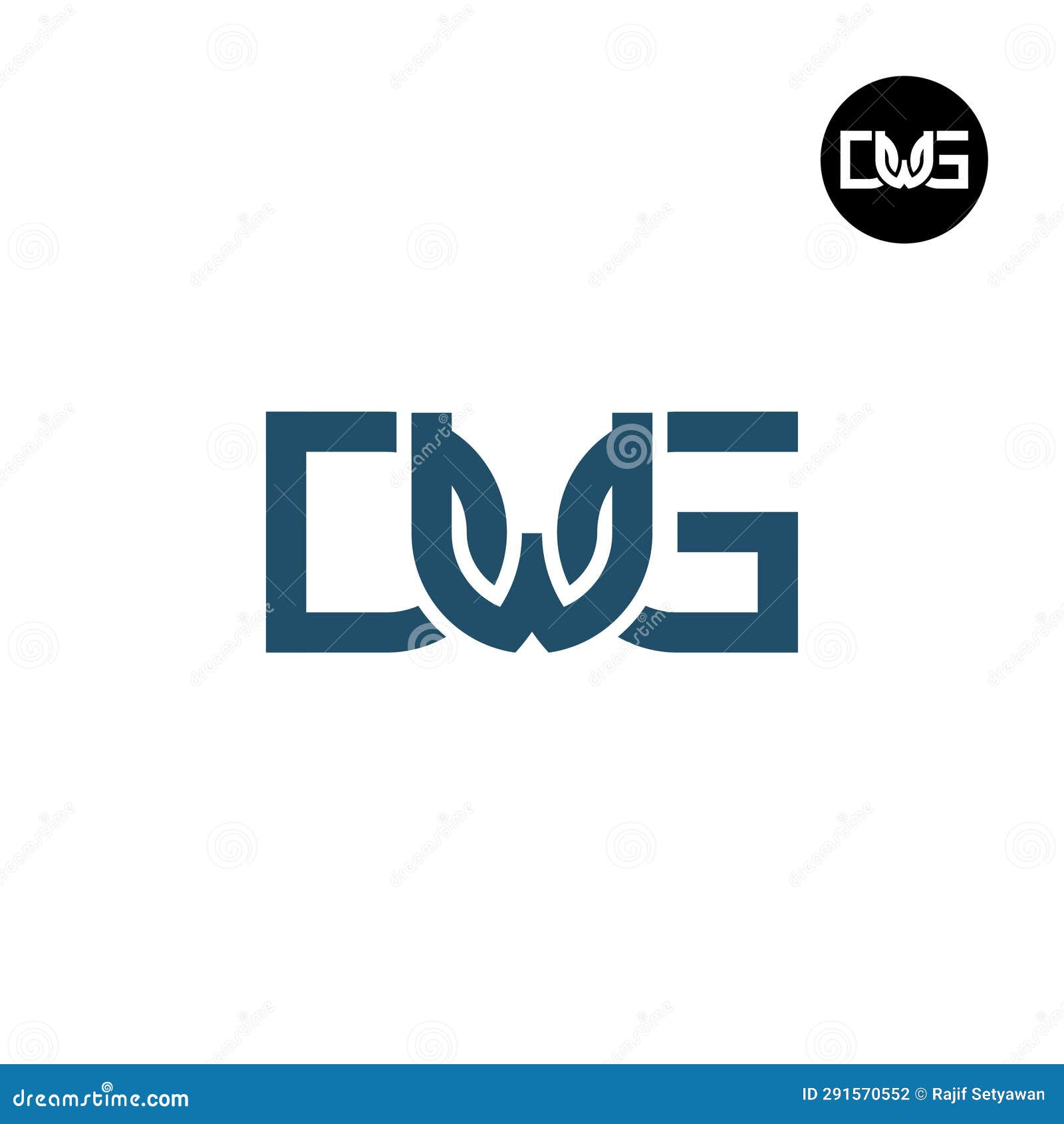 Letter DWG Monogram Logo Design Vector Illustration | CartoonDealer.com ...