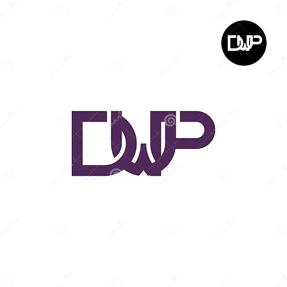 Letter DWP Monogram Logo Design Stock Illustration - Illustration of ...
