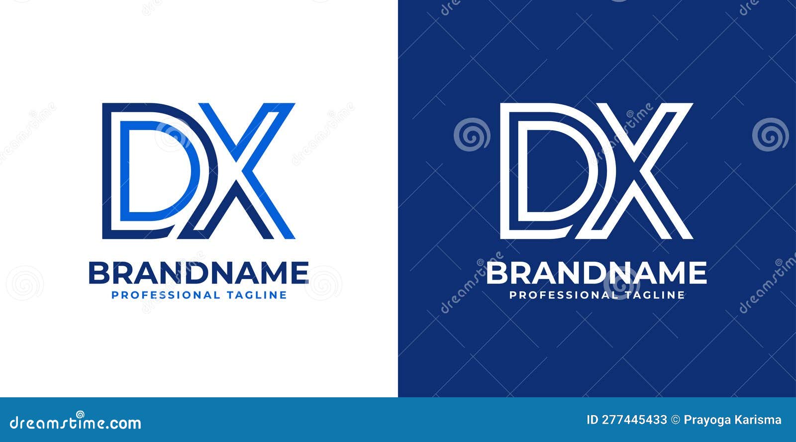 Letter DX Line Monogram Logo, Suitable for Any Business with DX or XD ...