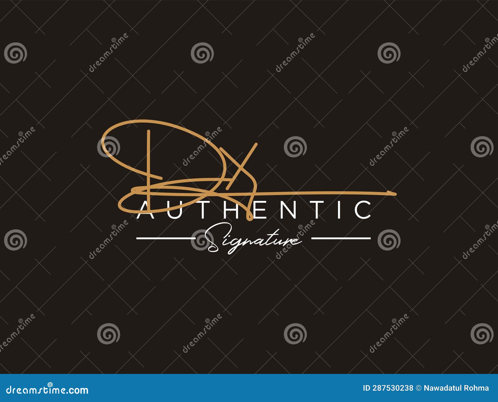Letter DX Signature Logo Template Vector Stock Vector - Illustration of ...