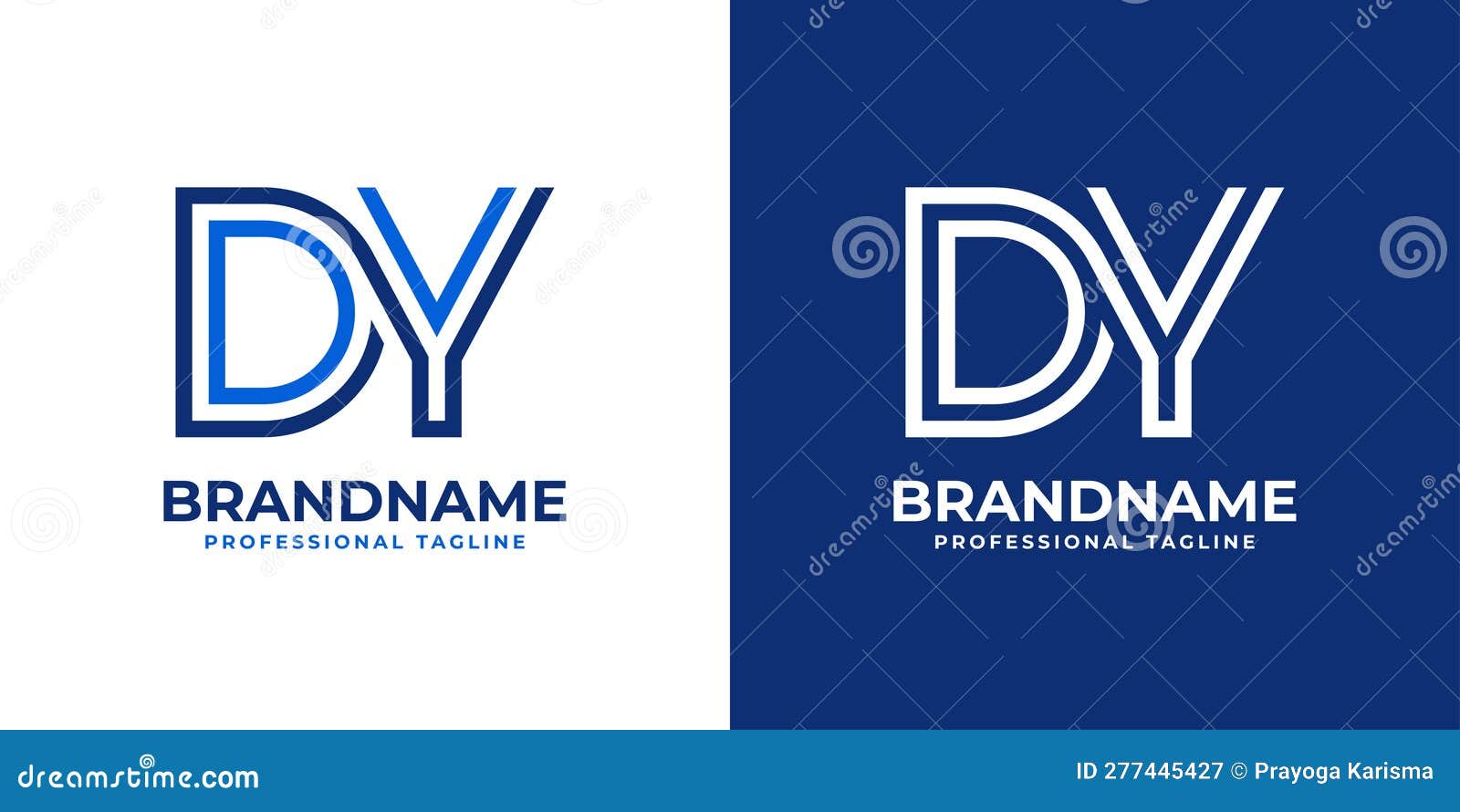 Letter DY Line Monogram Logo, Suitable for Any Business with DY or YD ...