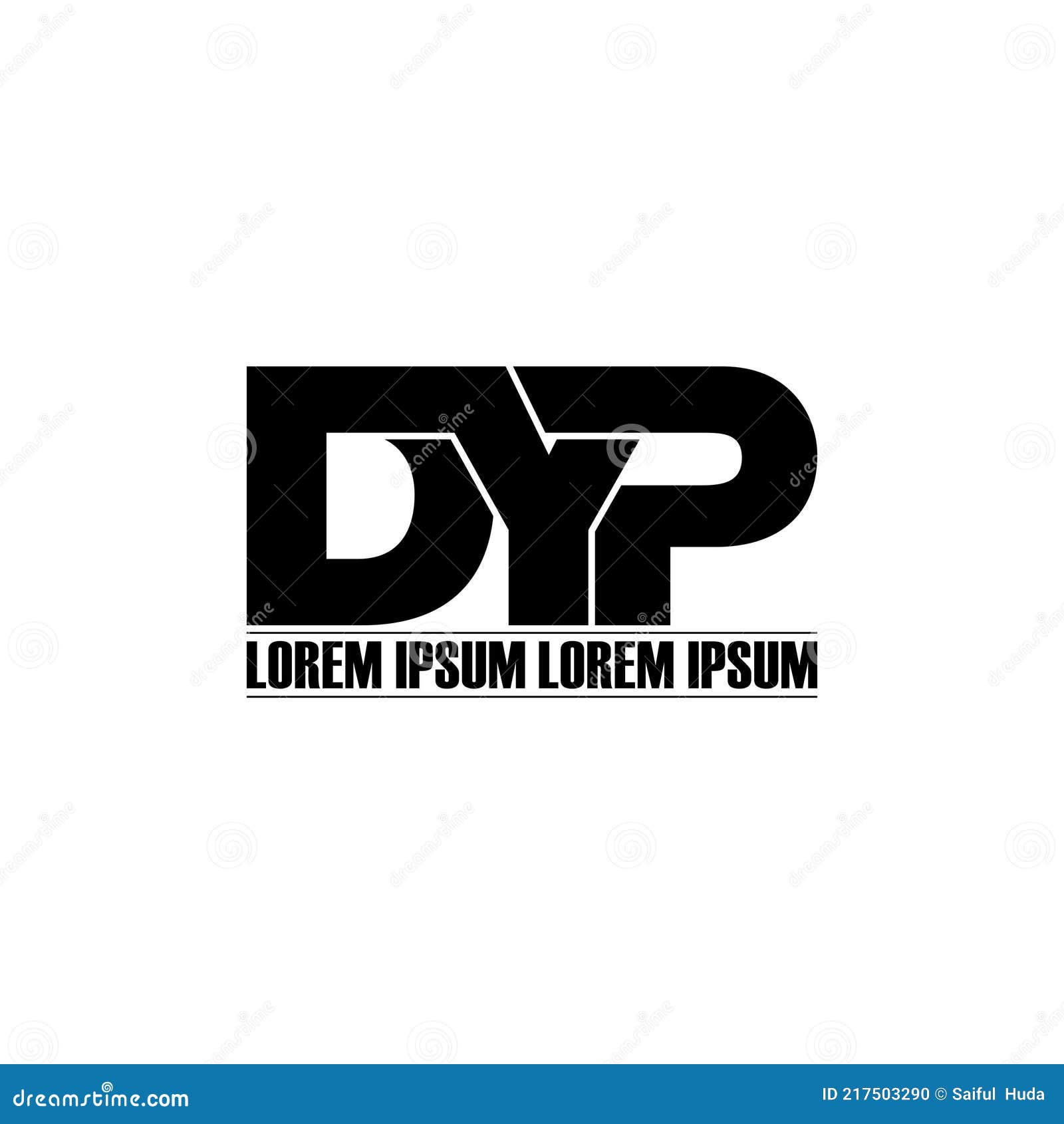 Letter DYP Simple Monogram Logo Icon Design. Stock Vector ...