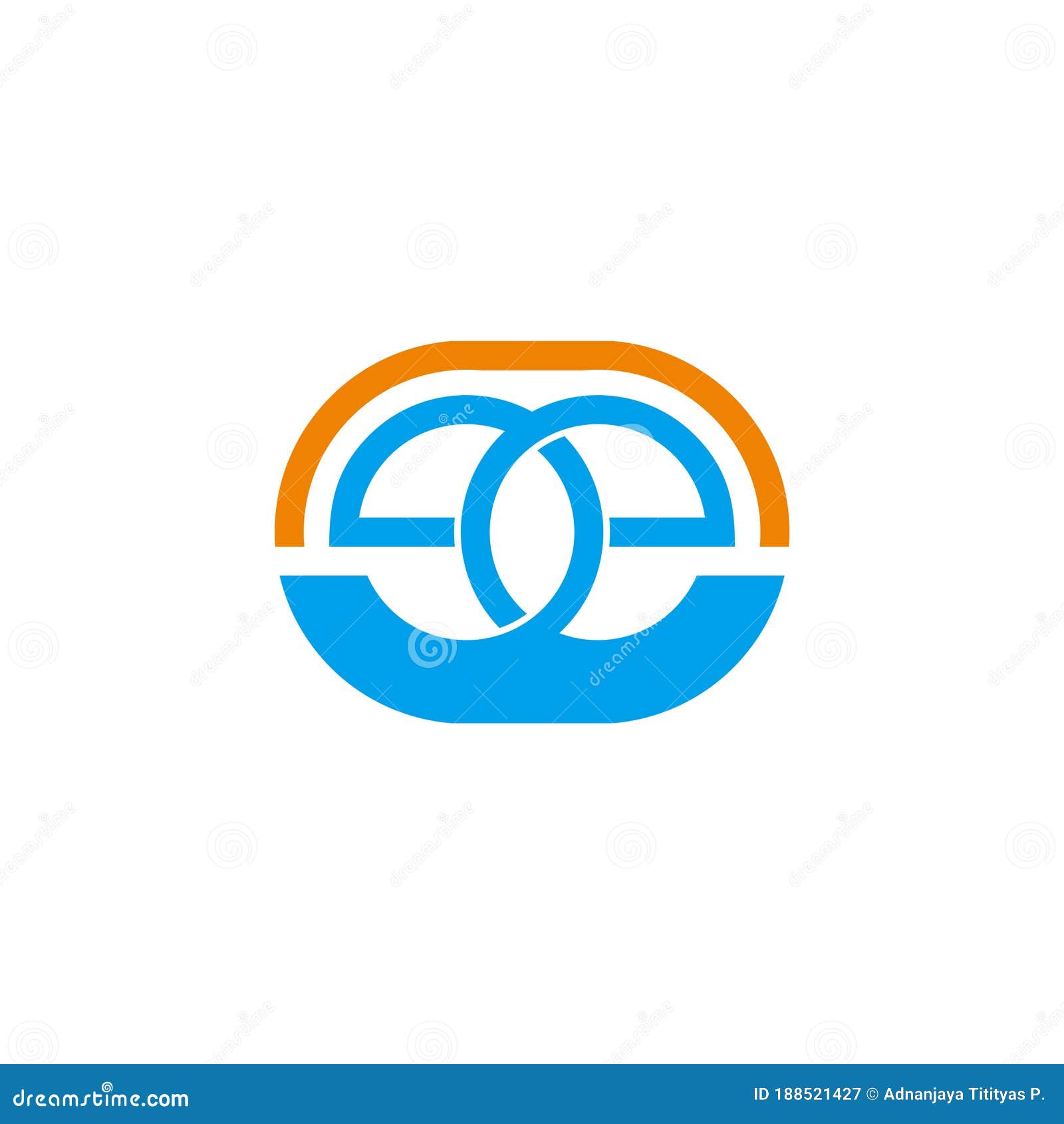 Letter E Abstract Wave Sun Symbol Geometric Design Vector Stock Vector ...