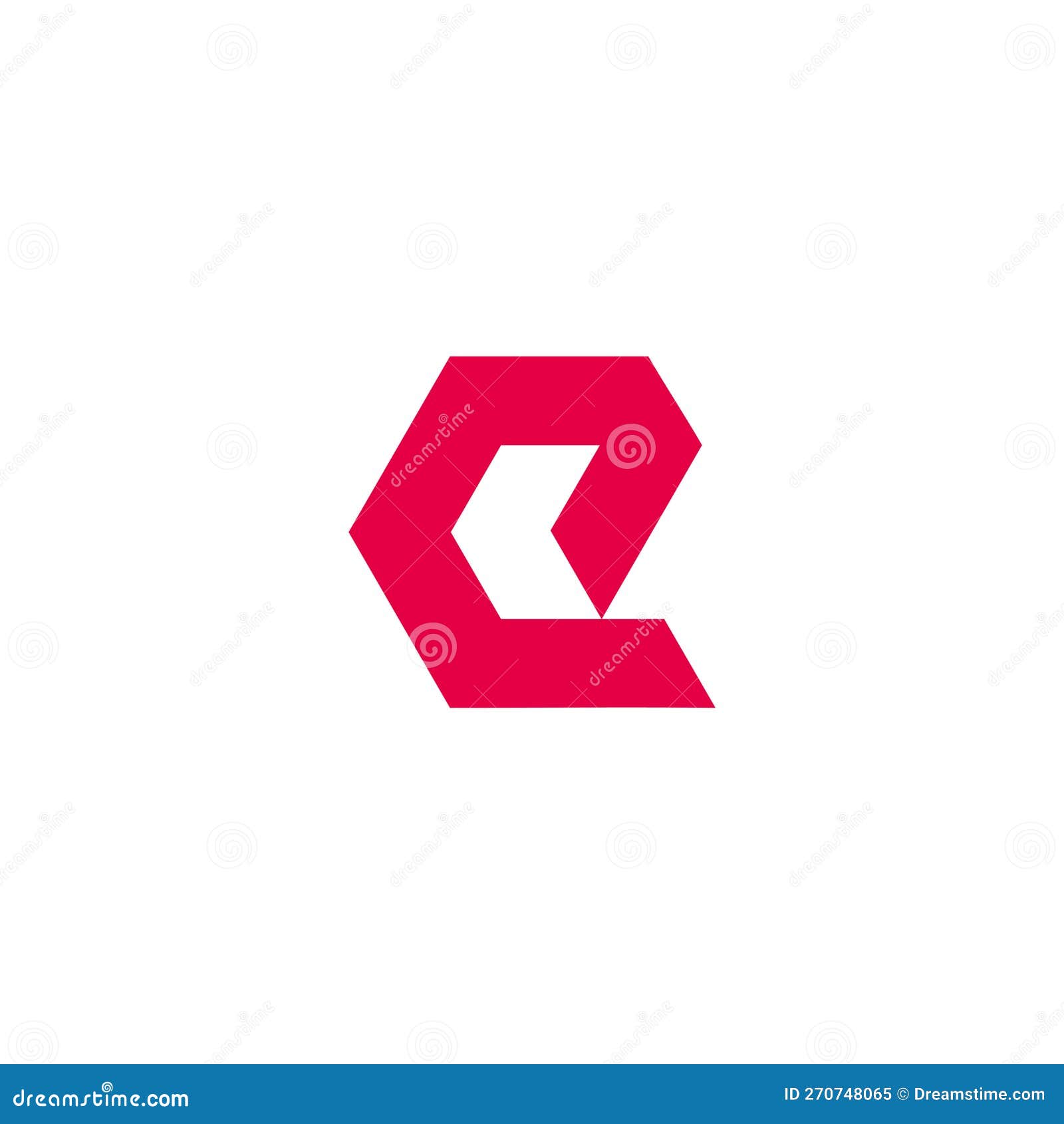Letter E Arrow Geometric Red Logo Vector Stock Illustration ...