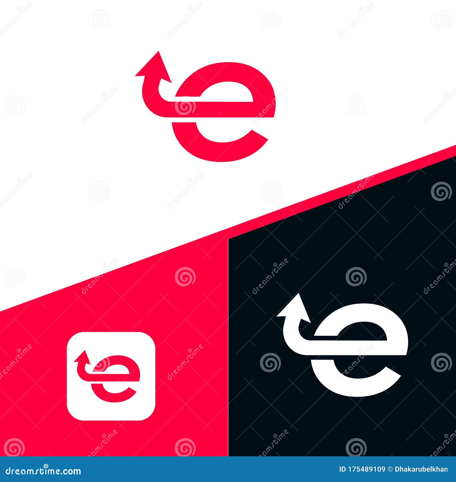 Letter E Arrow Logo Icon Design Template Elements. Vector Color Sign ...