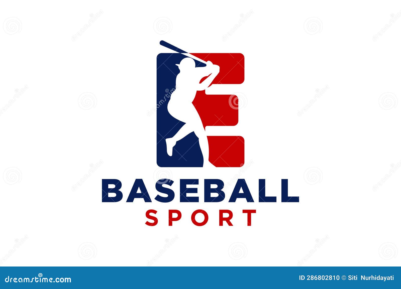 Letter E Baseball Logo Icon Vector Template, Stock Vector ...