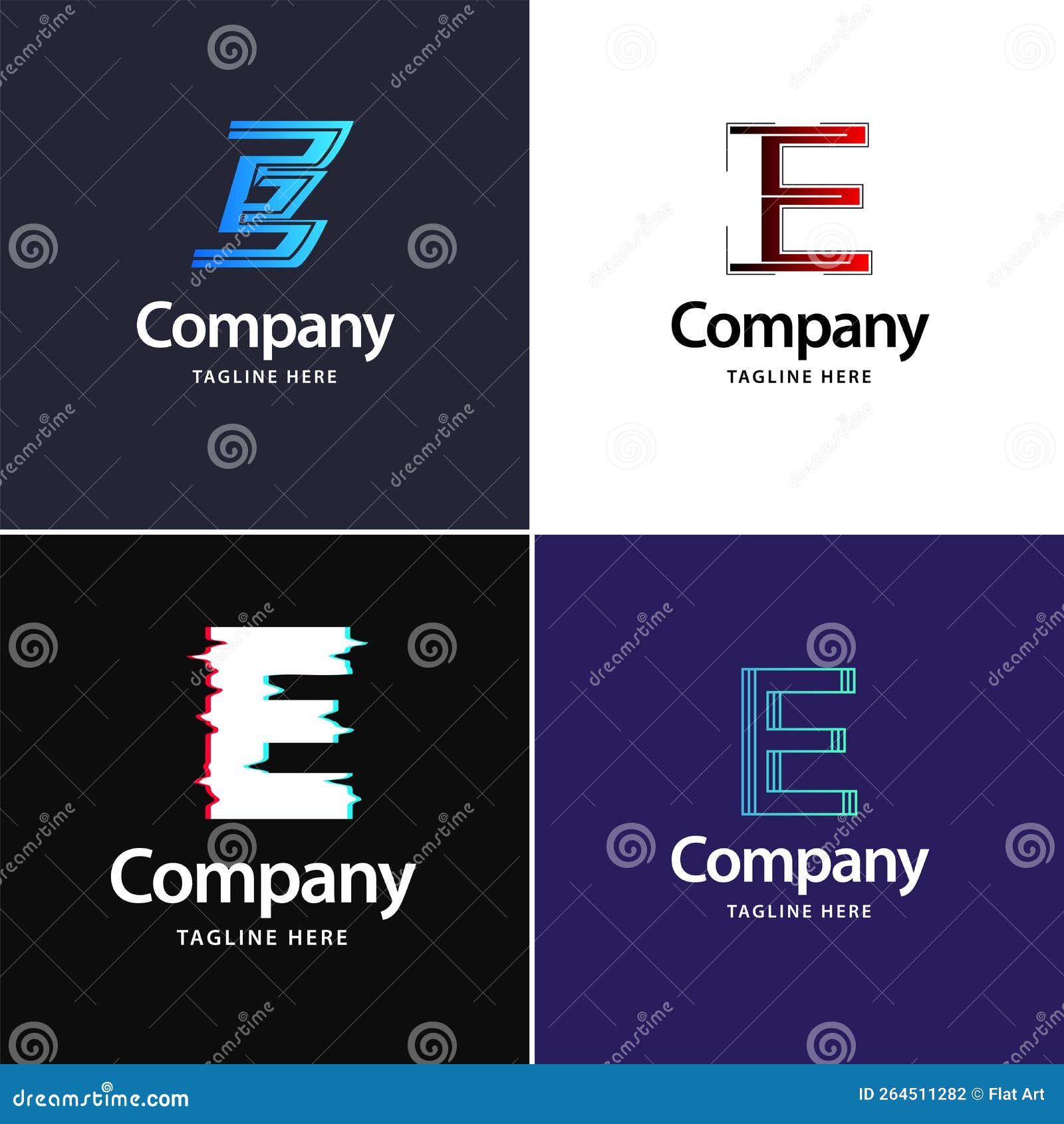 Letter E Big Logo Pack Design Creative Modern Logos Design for Your ...
