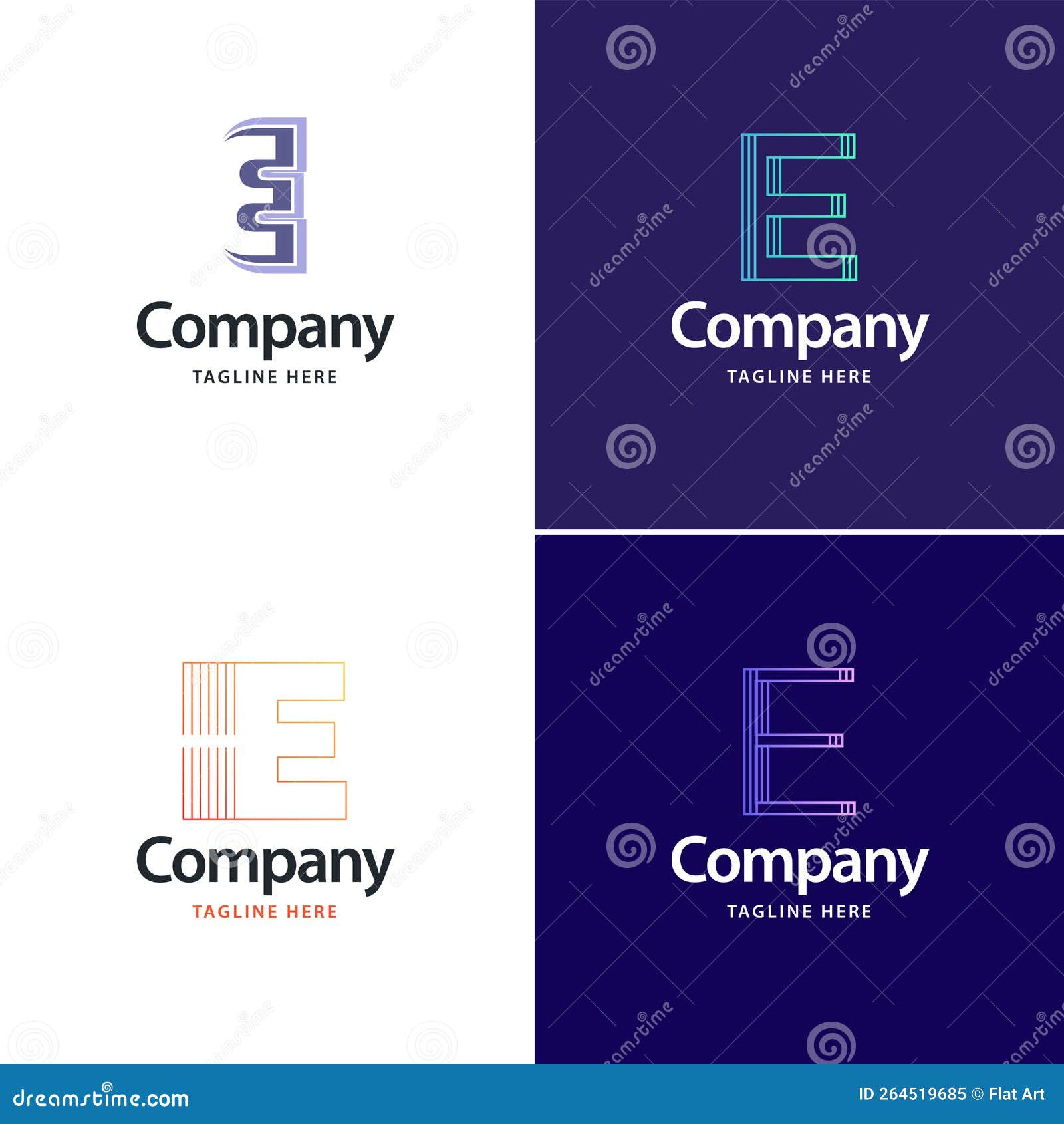 Letter E Big Logo Pack Design Creative Modern Logos Design for Your ...
