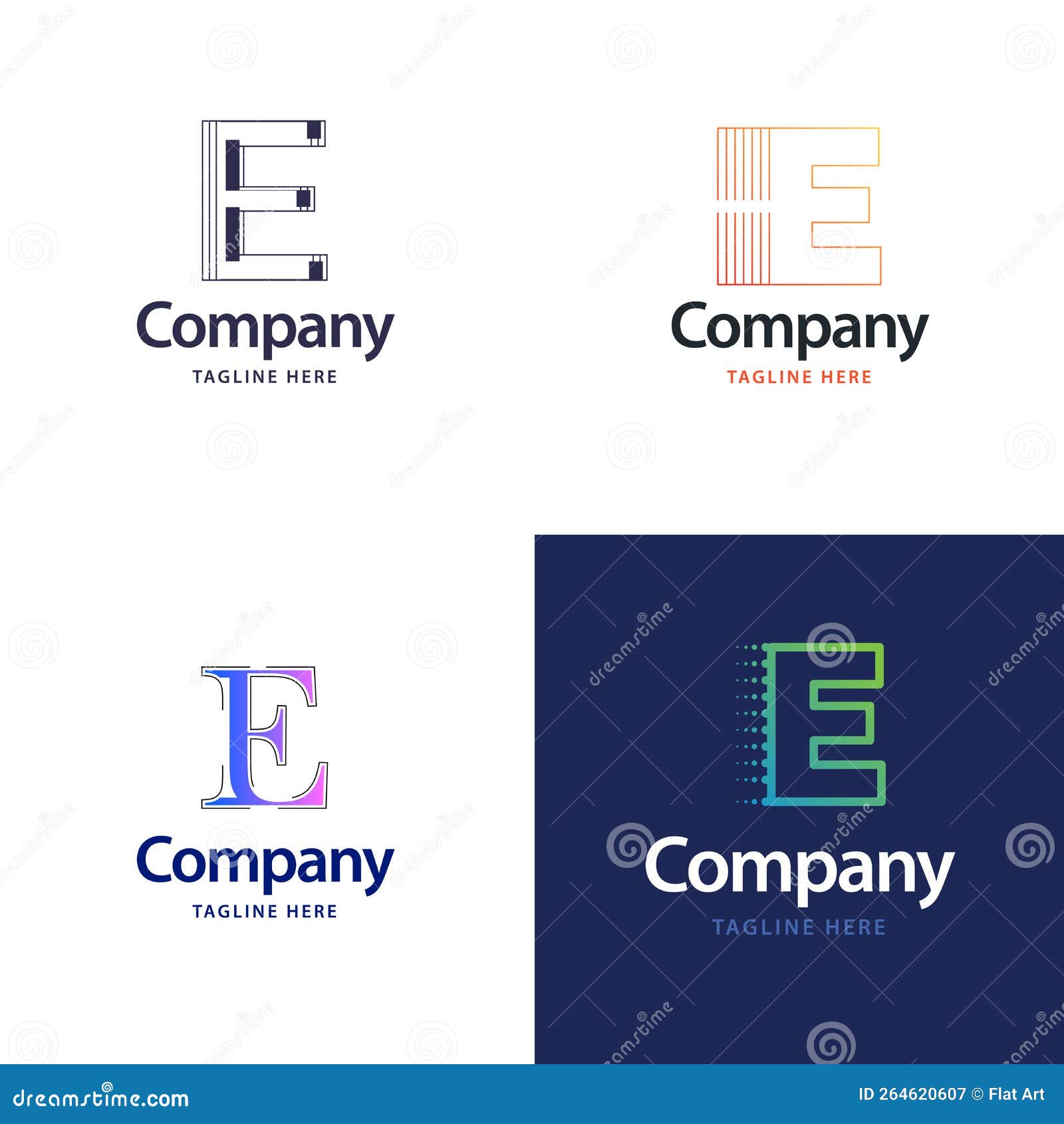 Letter E Big Logo Pack Design Creative Modern Logos Design for Your ...