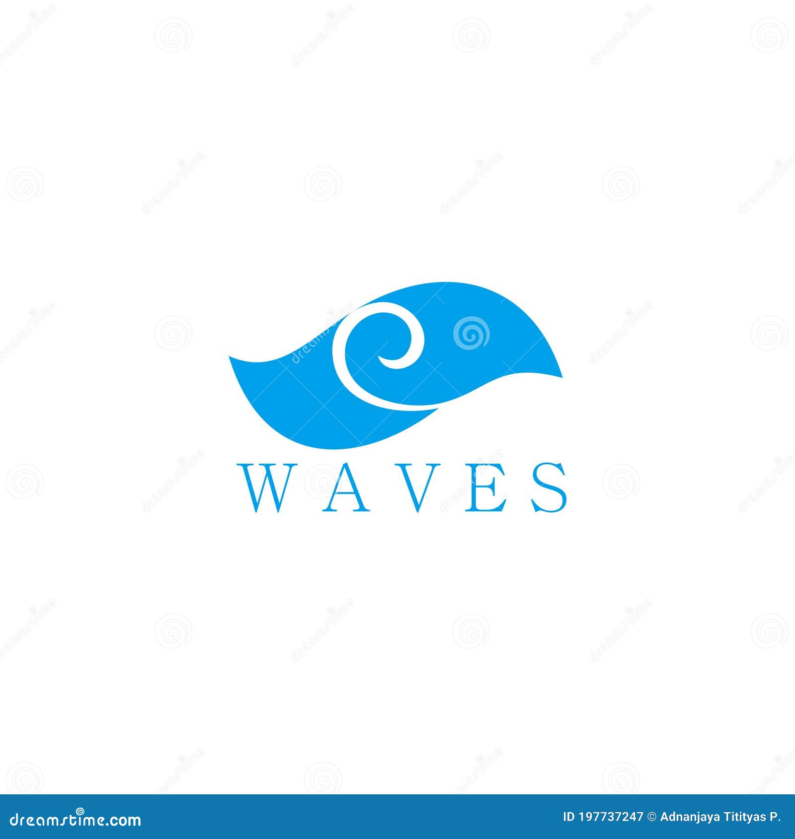 Letter E Blue Wavy Energy Symbol Logo Vector | CartoonDealer.com #197737247