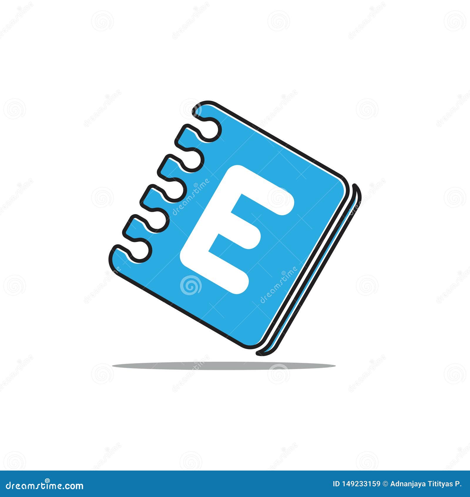 Letter E Book Symbol Vector Stock Vector - Illustration of book, online ...