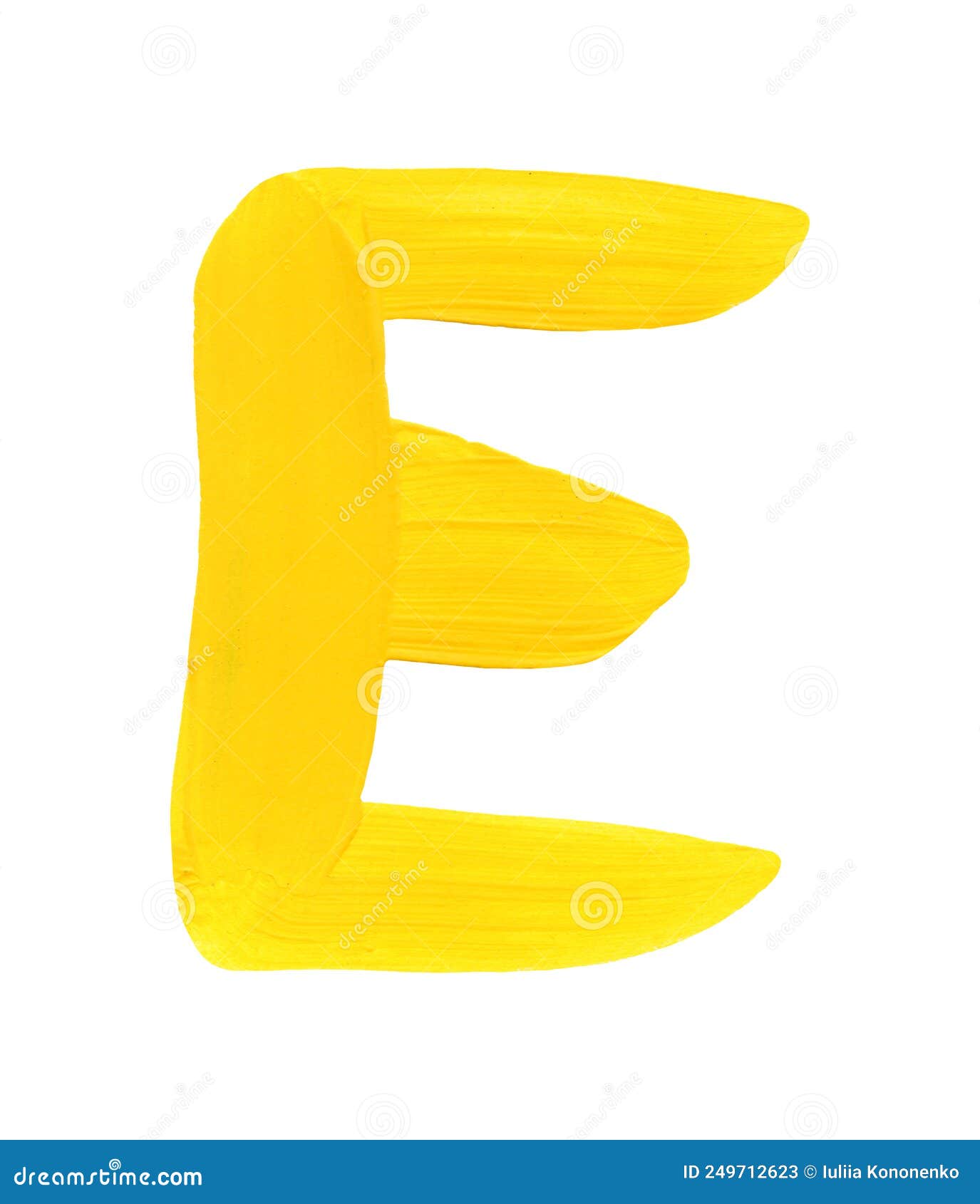 Letter E in bright yellow stock image. Image of emblem - 249712623