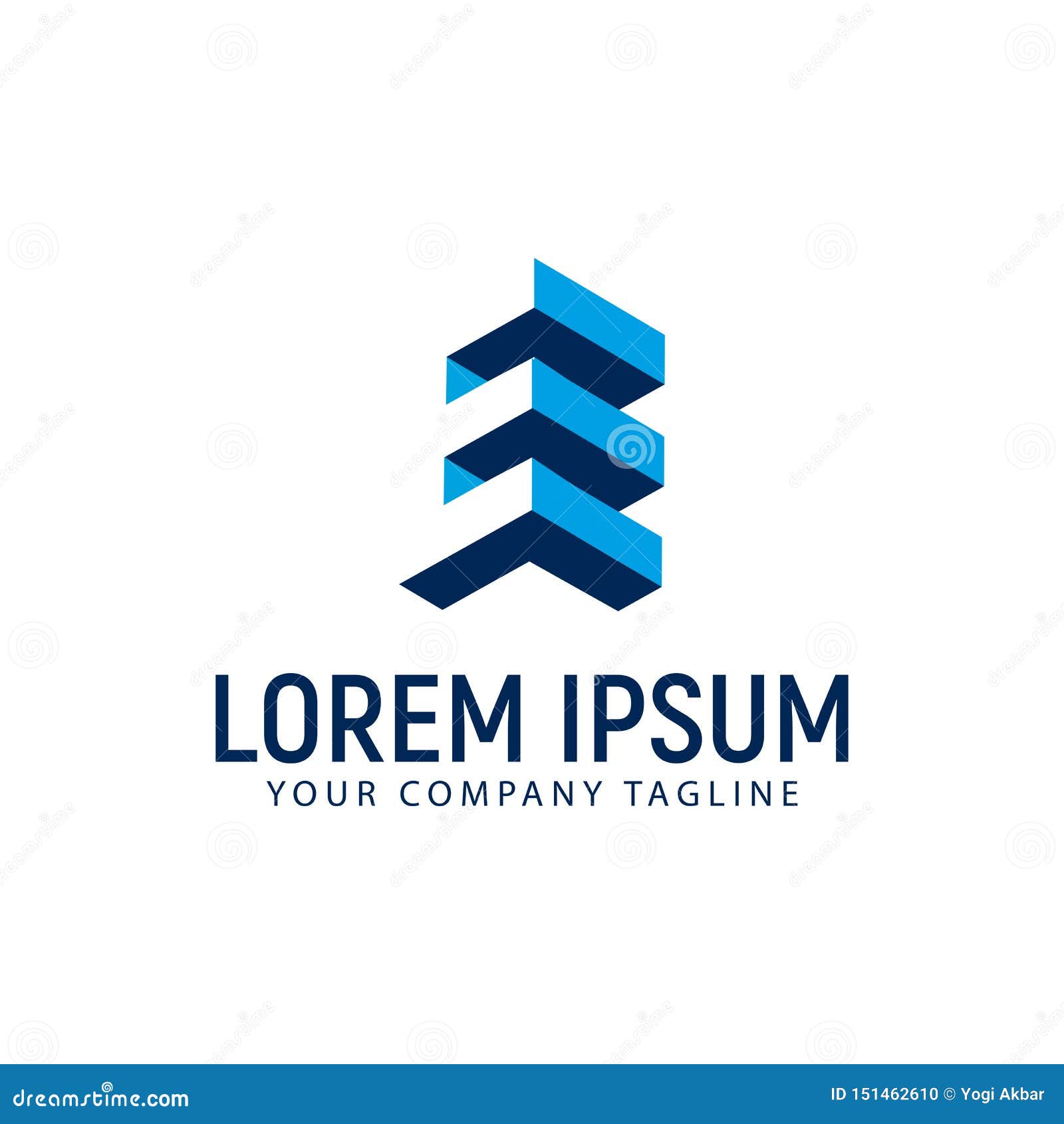 Letter E Building Logo Design Concept Template Stock Vector ...