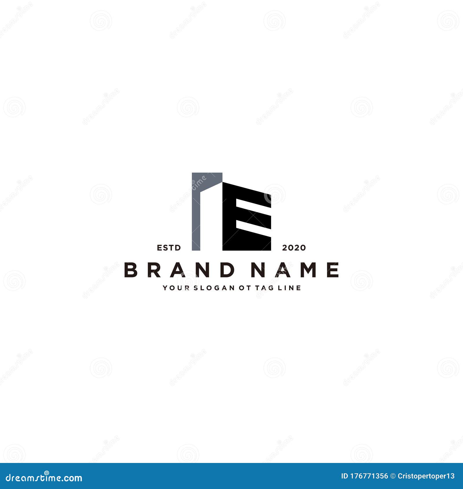 Letter E and Building Logo Design Vector Stock Vector - Illustration of ...