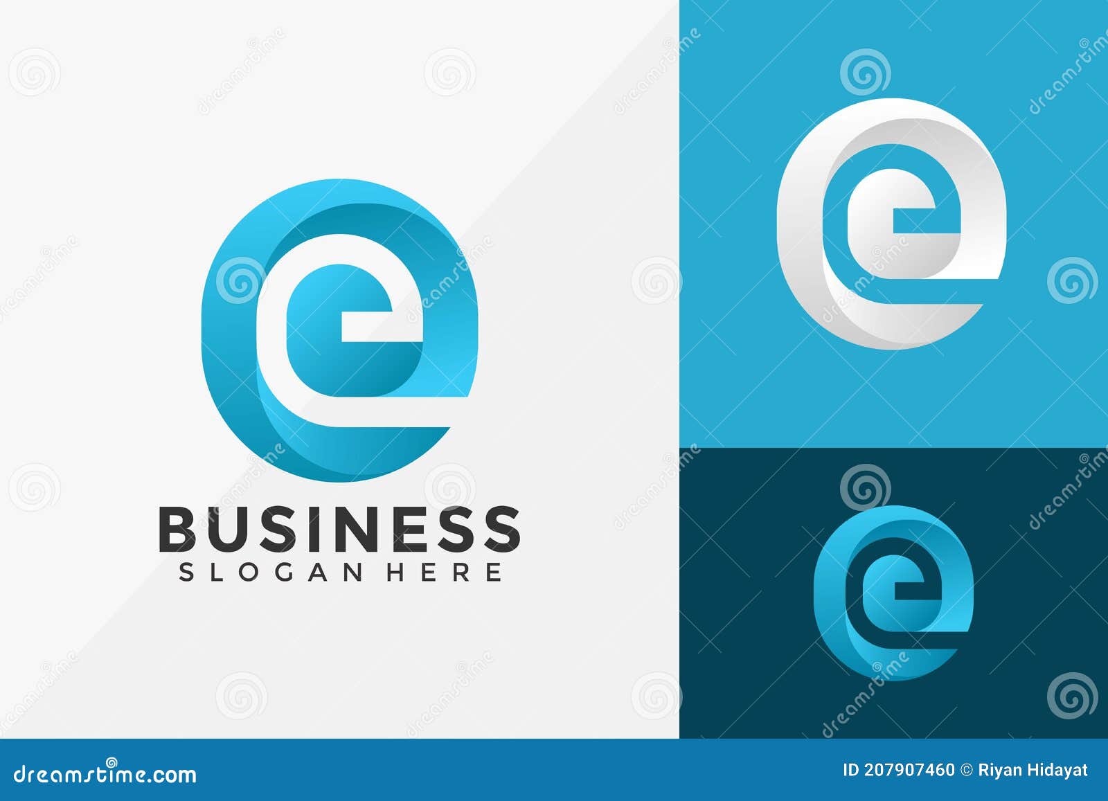 Letter E Business Logo Design, Modern Logo Designs Vector Illustration ...