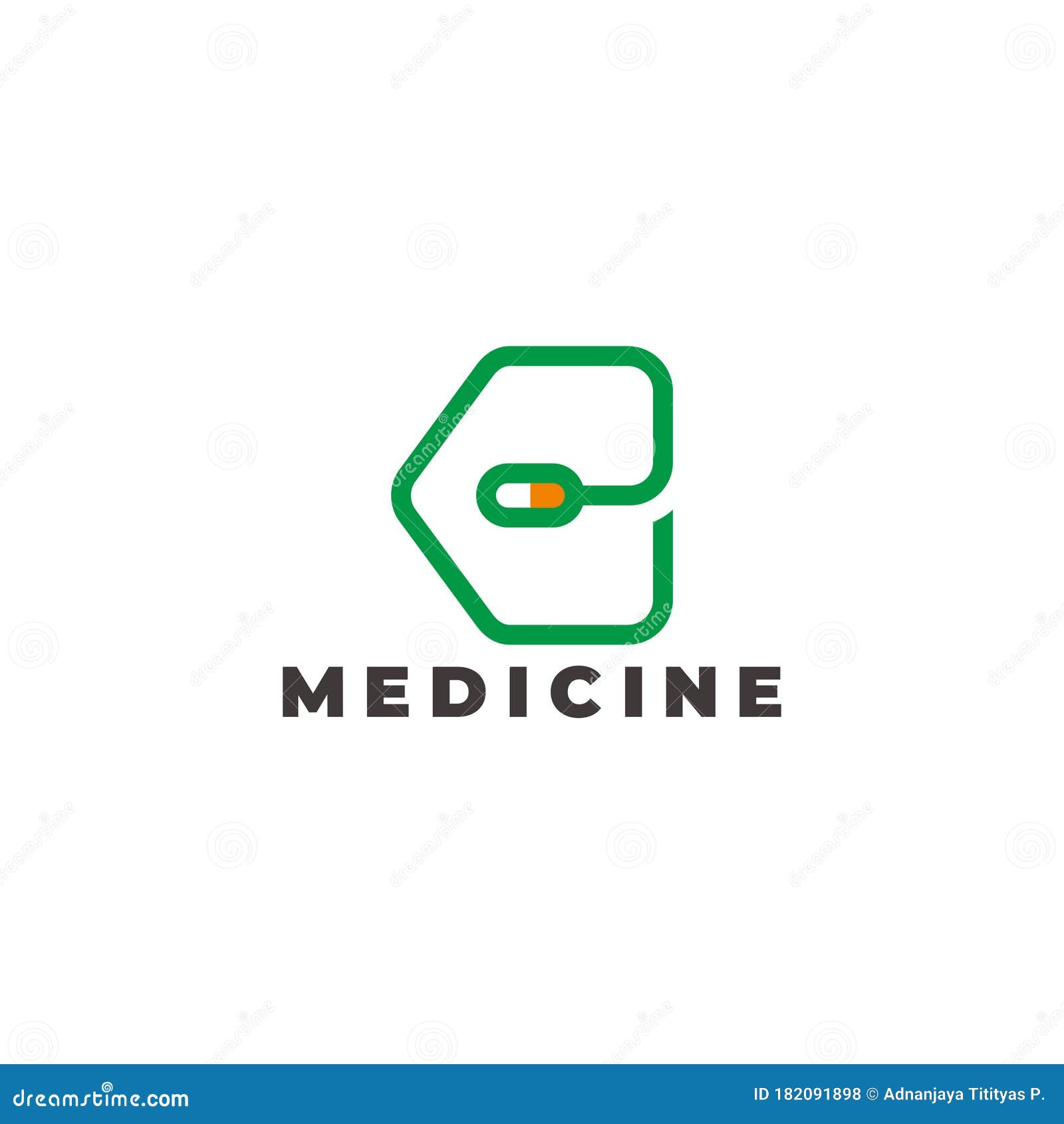 Letter E Capsule Medicine Symbol Logo Vector Stock Vector ...
