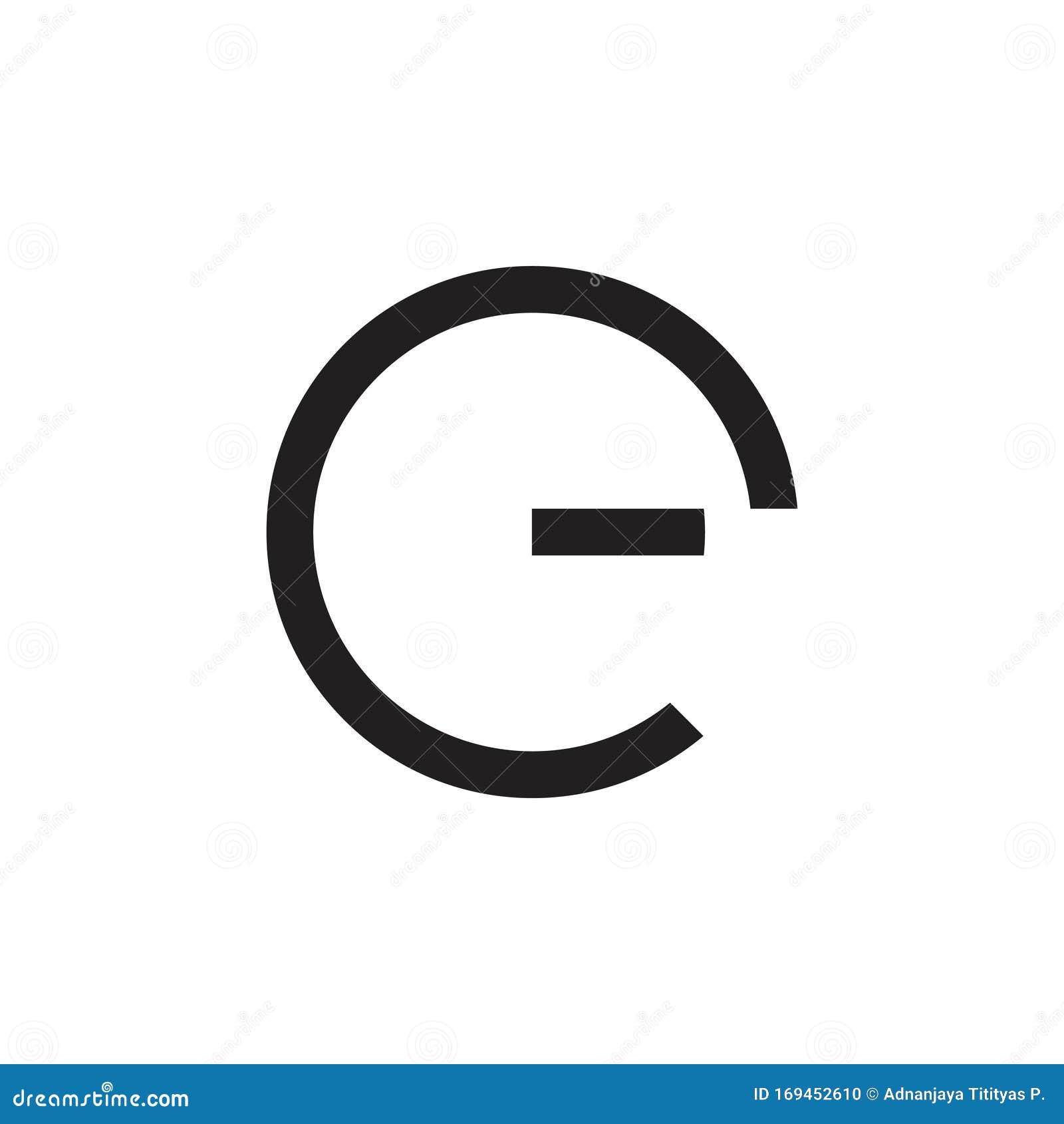Letter E Circle Line Logo Vector Stock Vector - Illustration of design ...