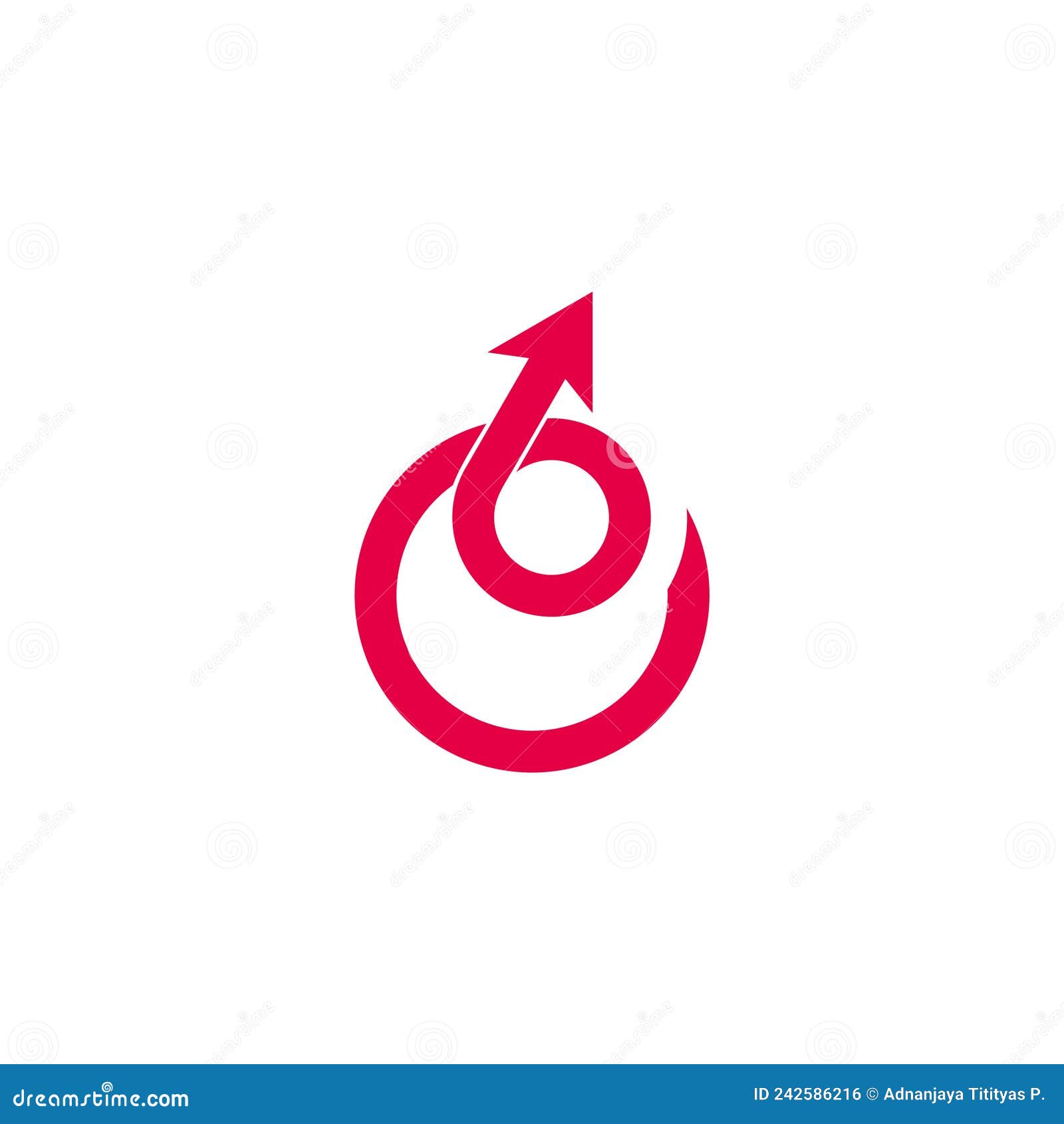 Letter E Circle Movement Arrow Geometric Design Logo Vector Stock ...