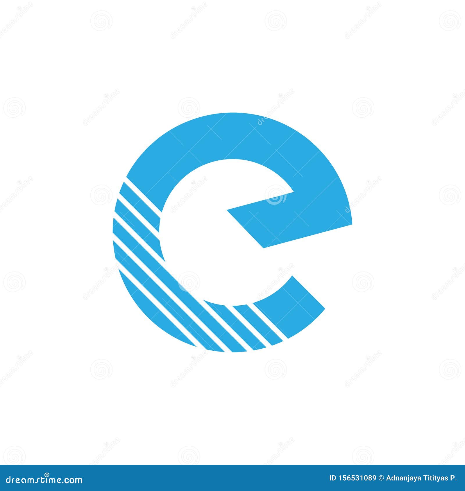 Letter E Circle Silhouette Arrow Geometric Logo Vector Stock Vector ...