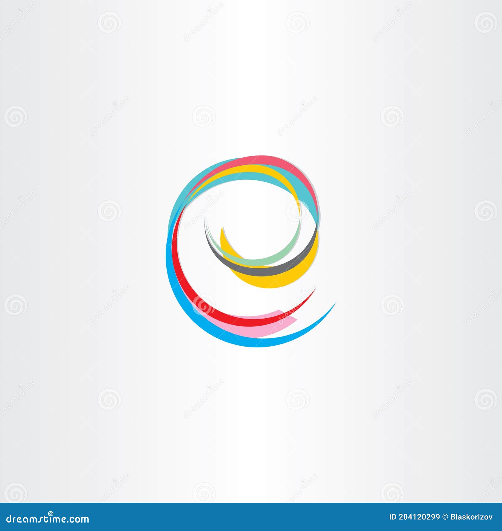 Letter e colorful symbol stock vector. Illustration of card - 204120299