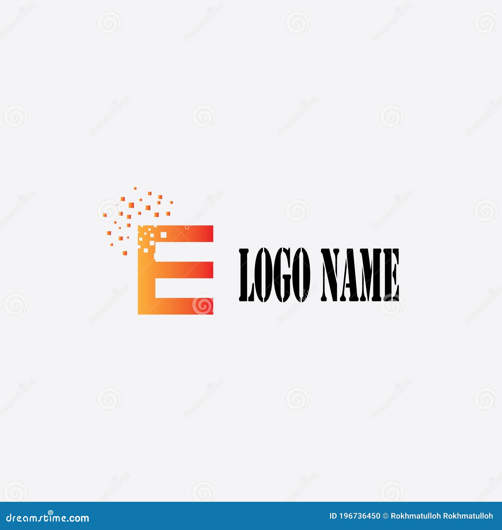 Letter E Creative Logo Color Template Illustration. Vector Design Stock ...