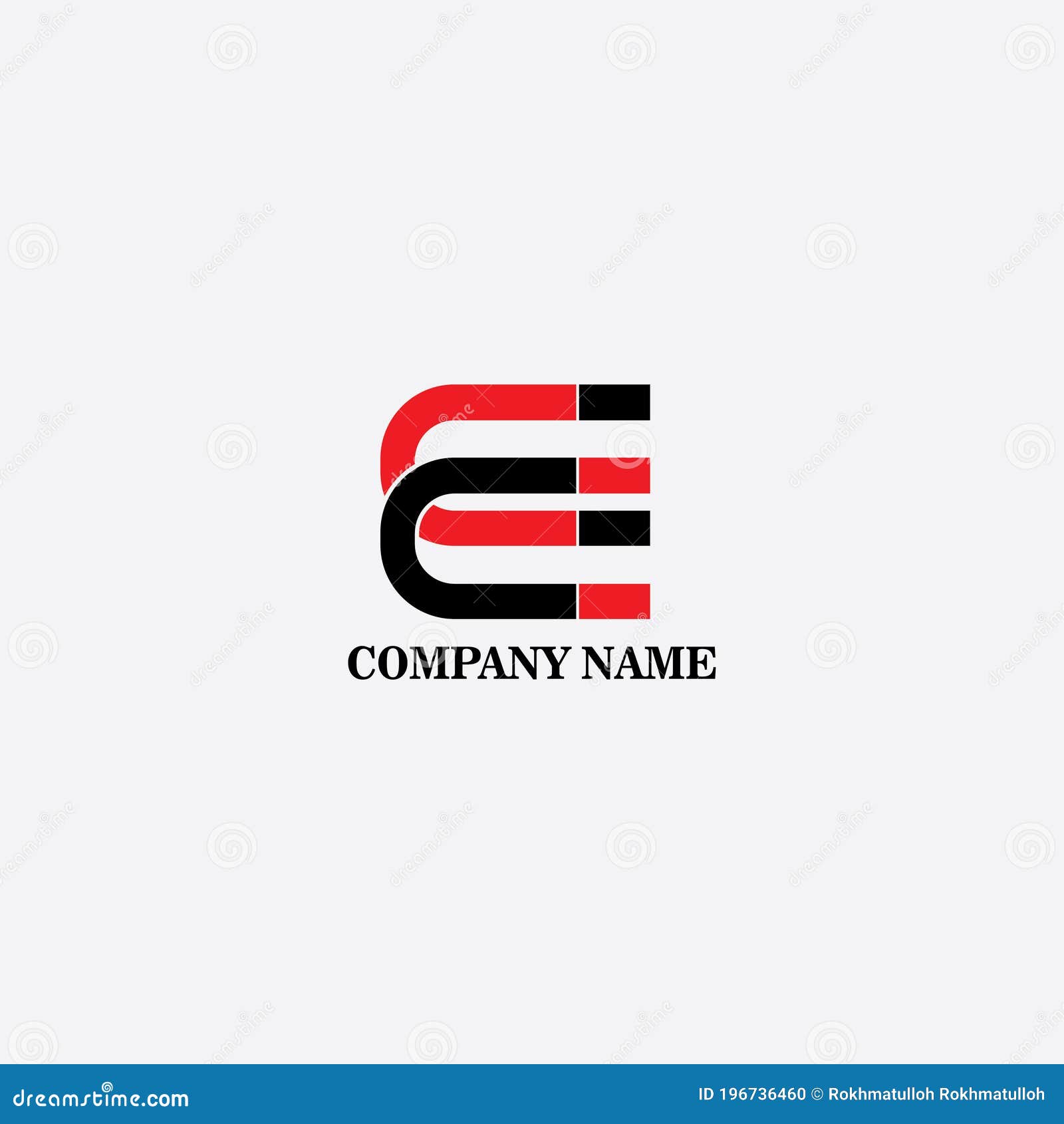Letter E Creative Logo Color Template Illustration. Vector Design Stock ...