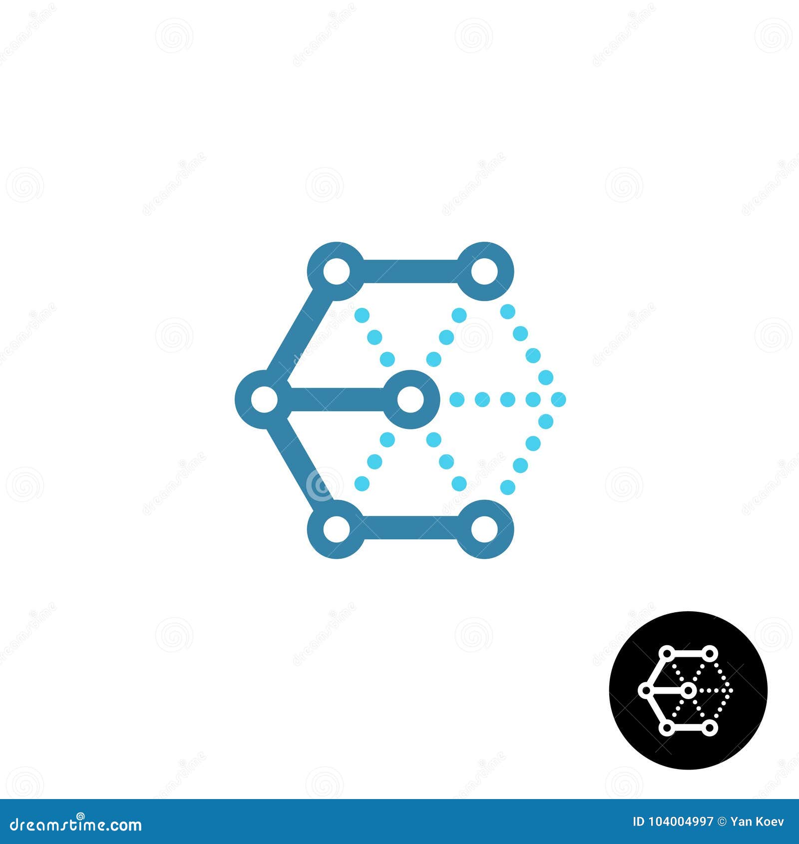 Letter E Cube 3D Tech Wireframe Logo Stock Vector - Illustration of ...