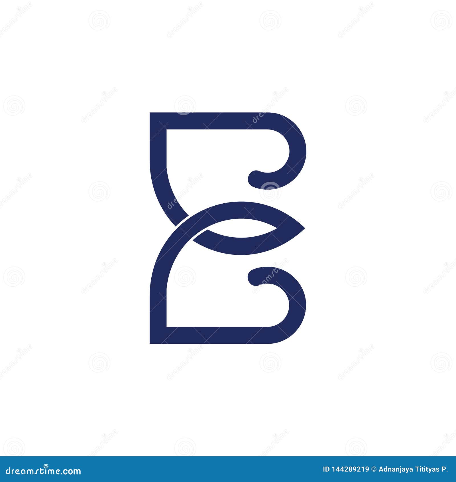 Letter E Curves Loop Line Geometric Logo Stock Vector - Illustration of ...