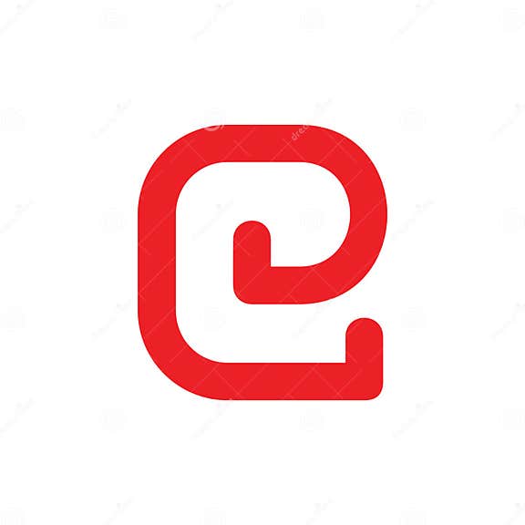 Letter e cute logo vector stock vector. Illustration of lettering ...
