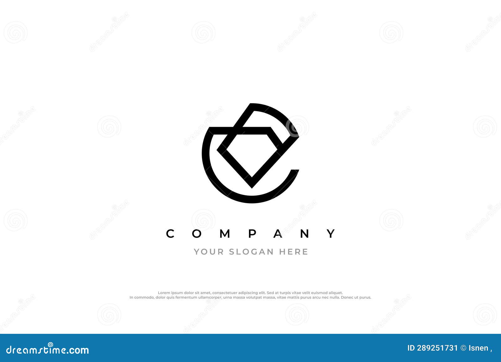 Letter E Diamond Logo Design Stock Vector - Illustration of modern ...