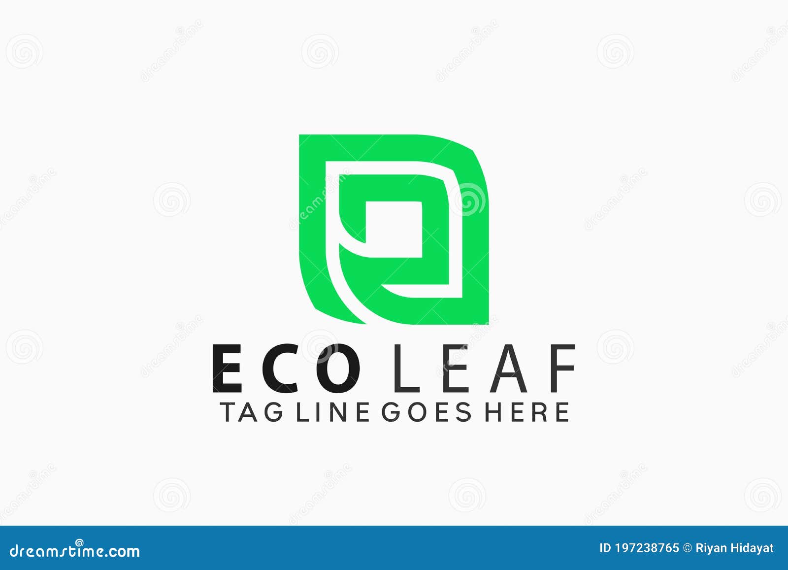 Letter E Eco Leaves Creative Logo Design Vector Illustration Stock ...
