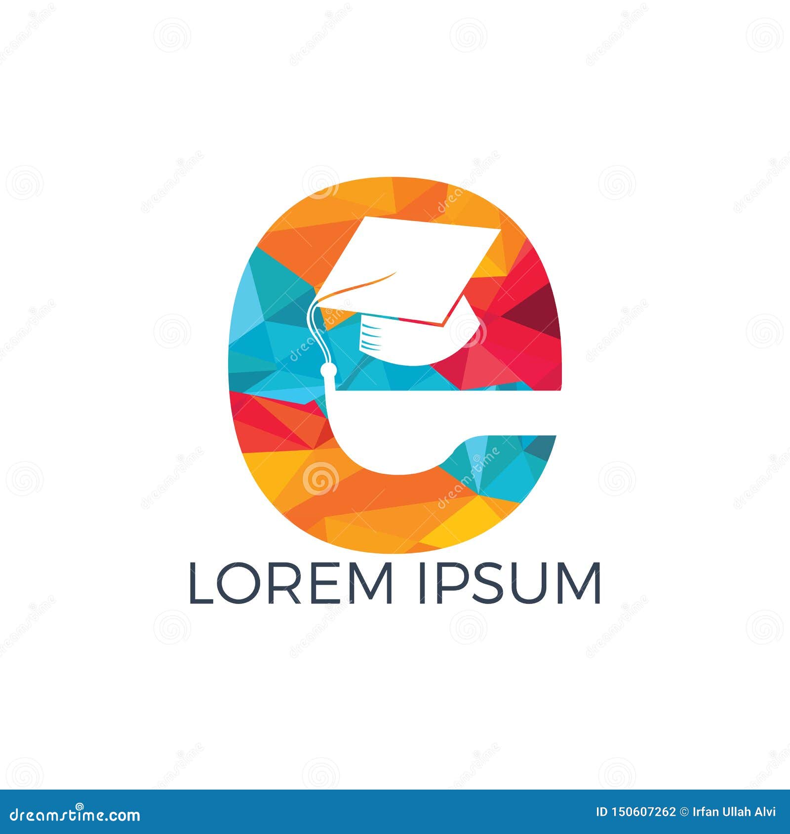 Letter E Education Logo Vector Illustration Template. Stock Vector ...