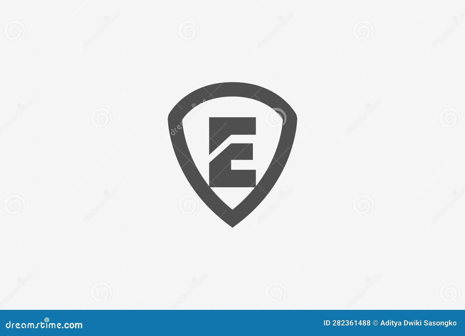 Letter E emblem logo stock vector. Illustration of logo - 282361488