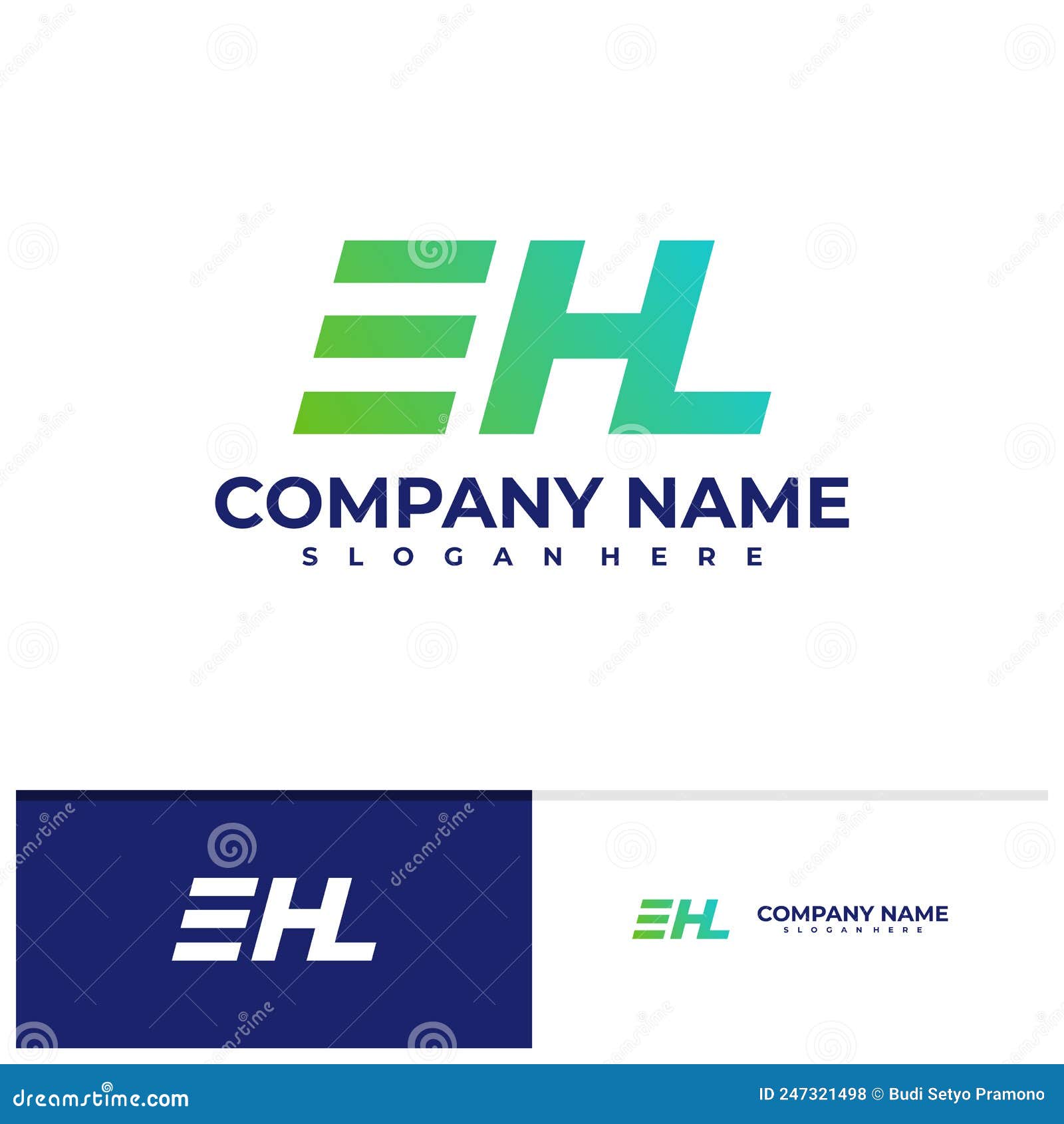 Letter E H L Logo Vector Template, Initial E H L Logo Design Concepts ...