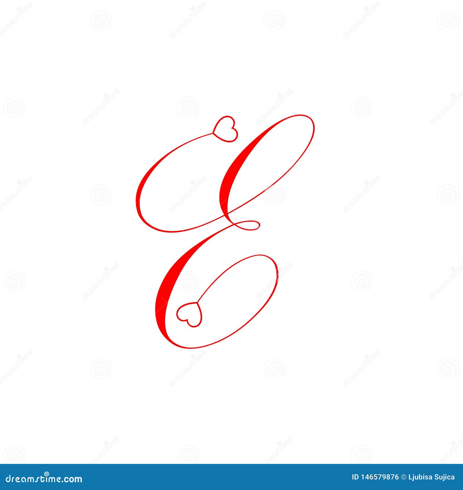 Letter E and Heart Shape Logo Stock Vector - Illustration of logo, gift ...