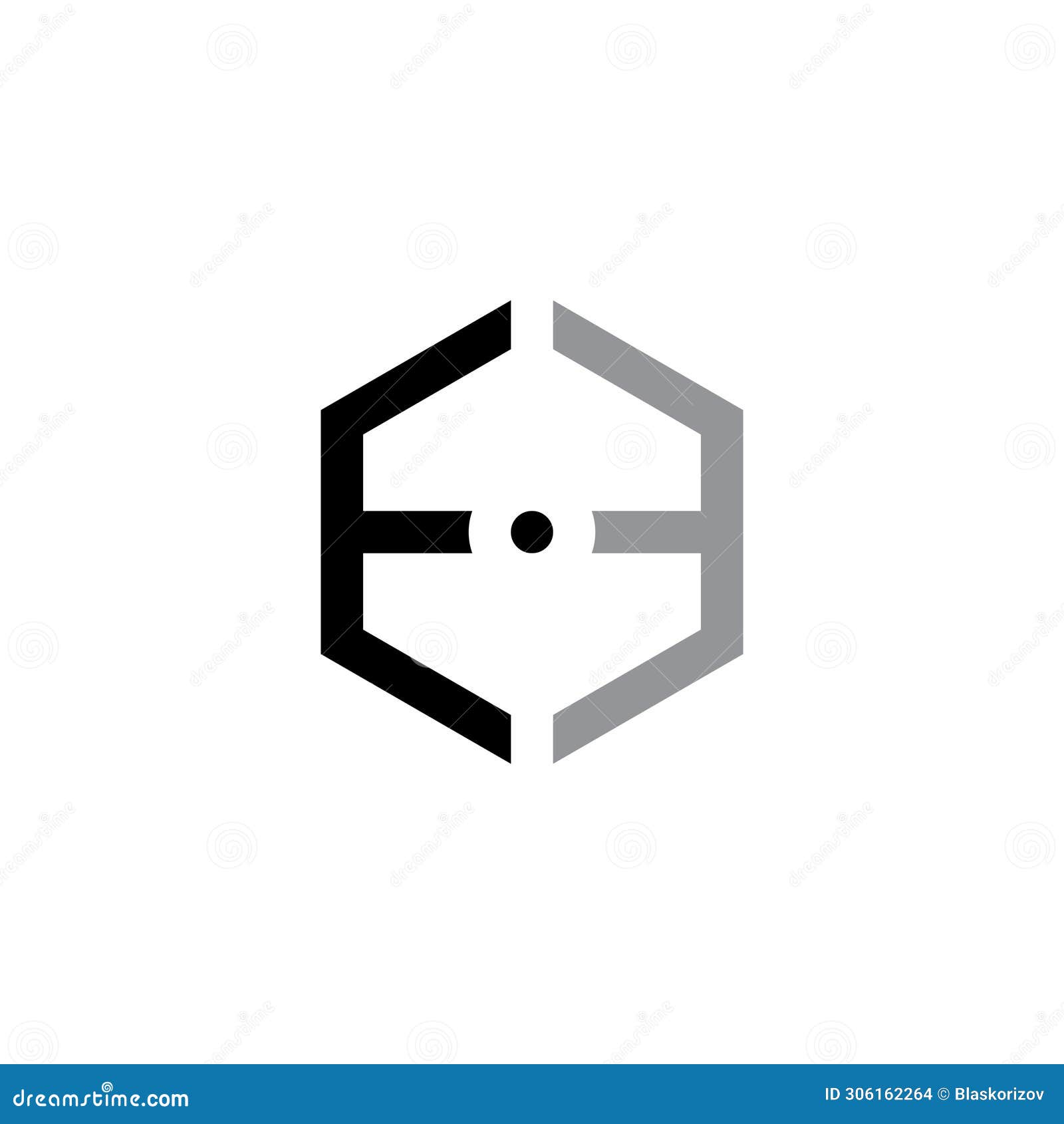 Letter e hexagon logo icon stock vector. Illustration of creative ...