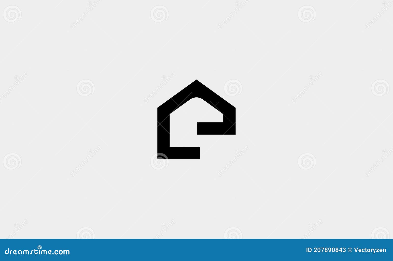 Letter E House Logo Design Vector Illustration Stock Vector ...