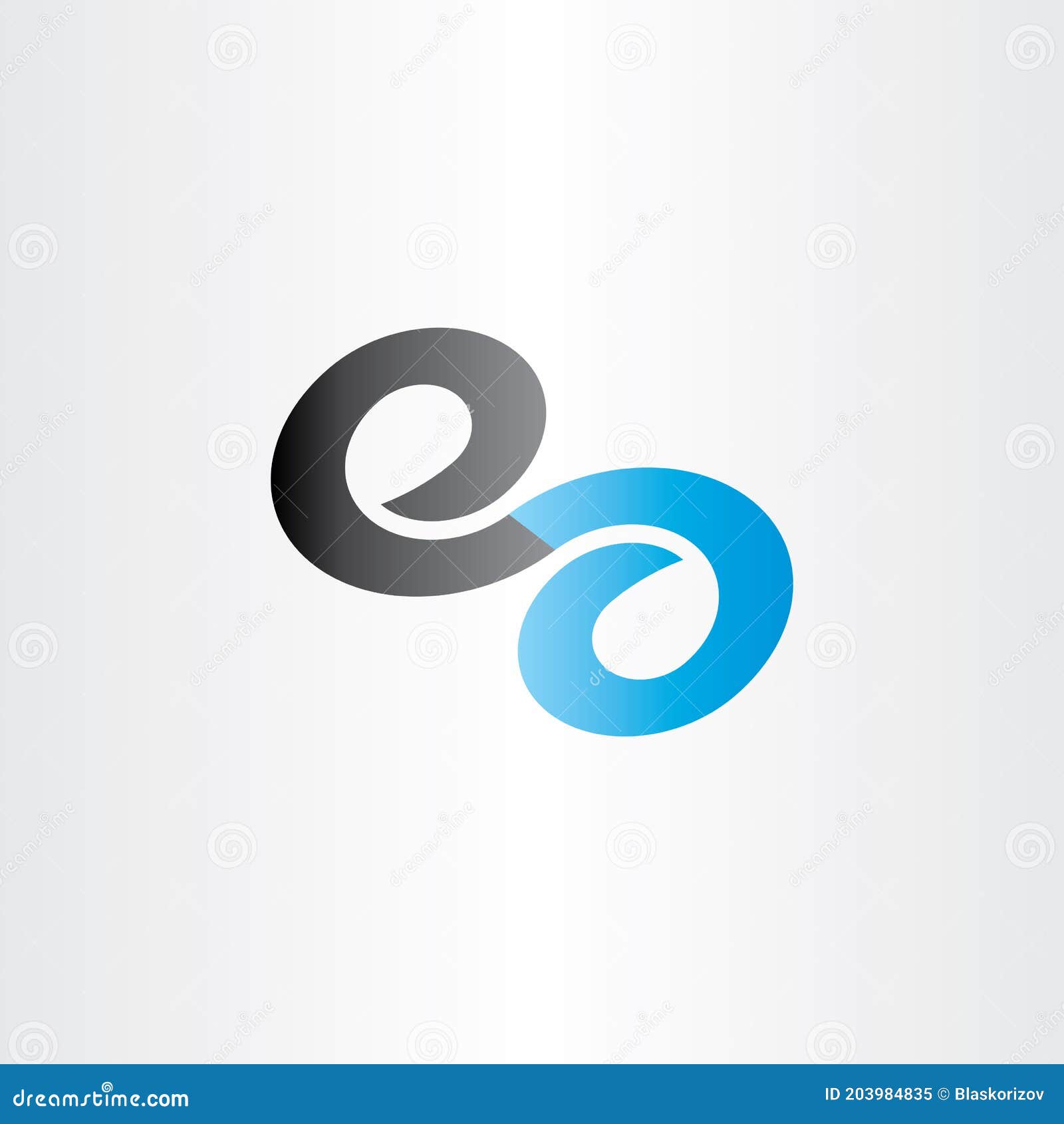 Letter E and a Infinity Vector Sign Stock Vector - Illustration of ...