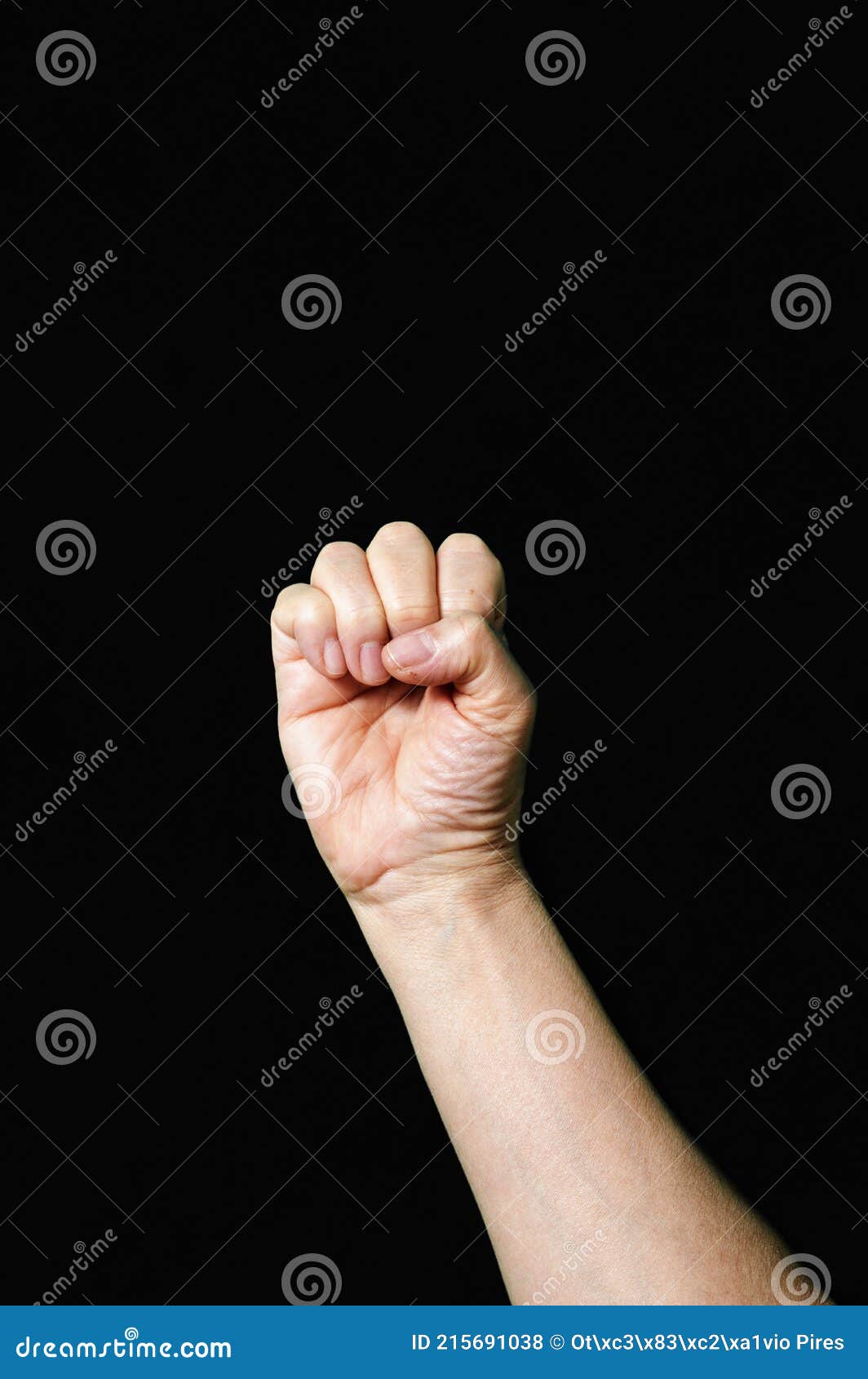 Letter E International Sign Language Dark Background Stock Photo ...