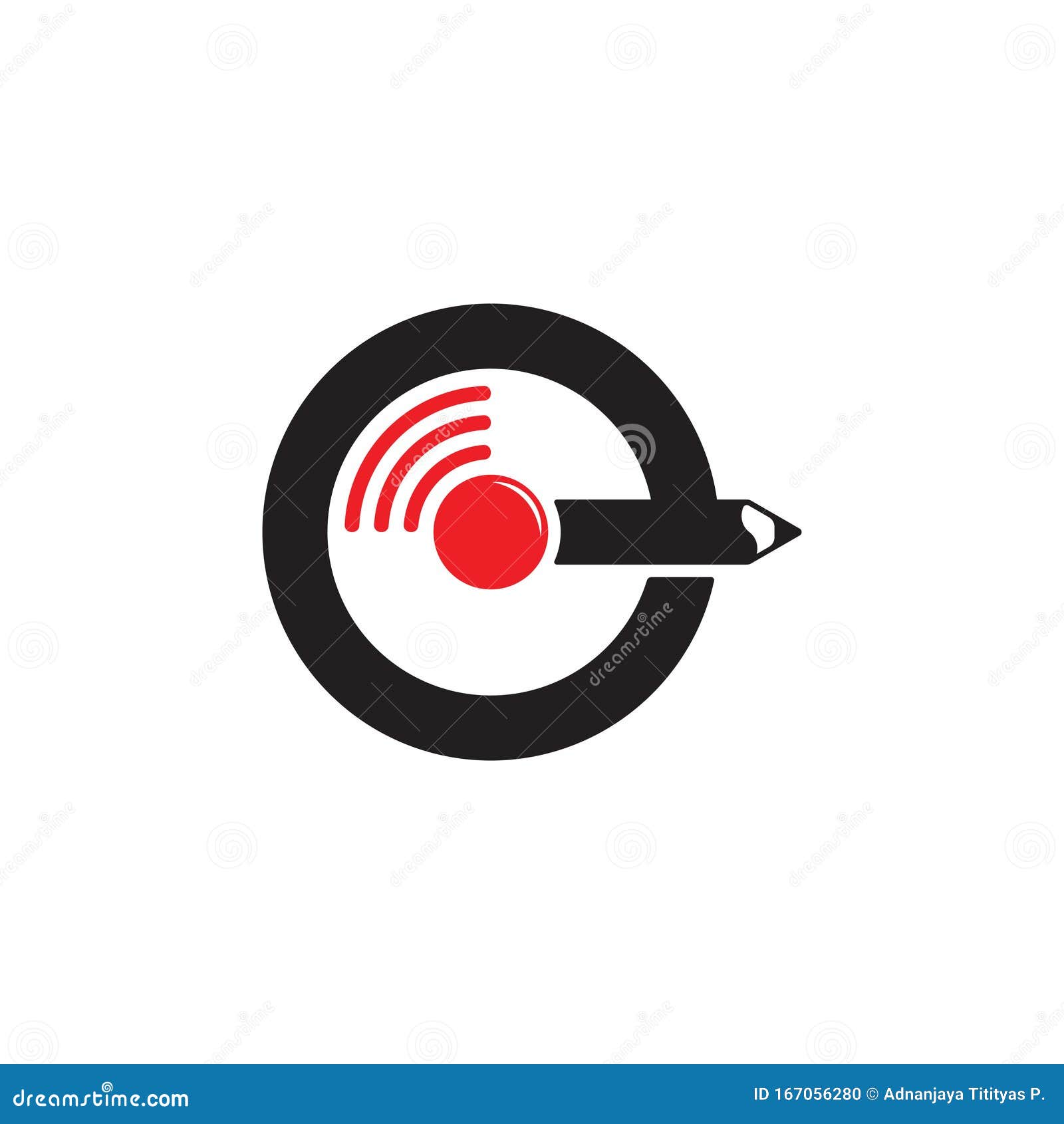 Letter E Learning Pencil Signal Symbol Vector Stock Vector ...